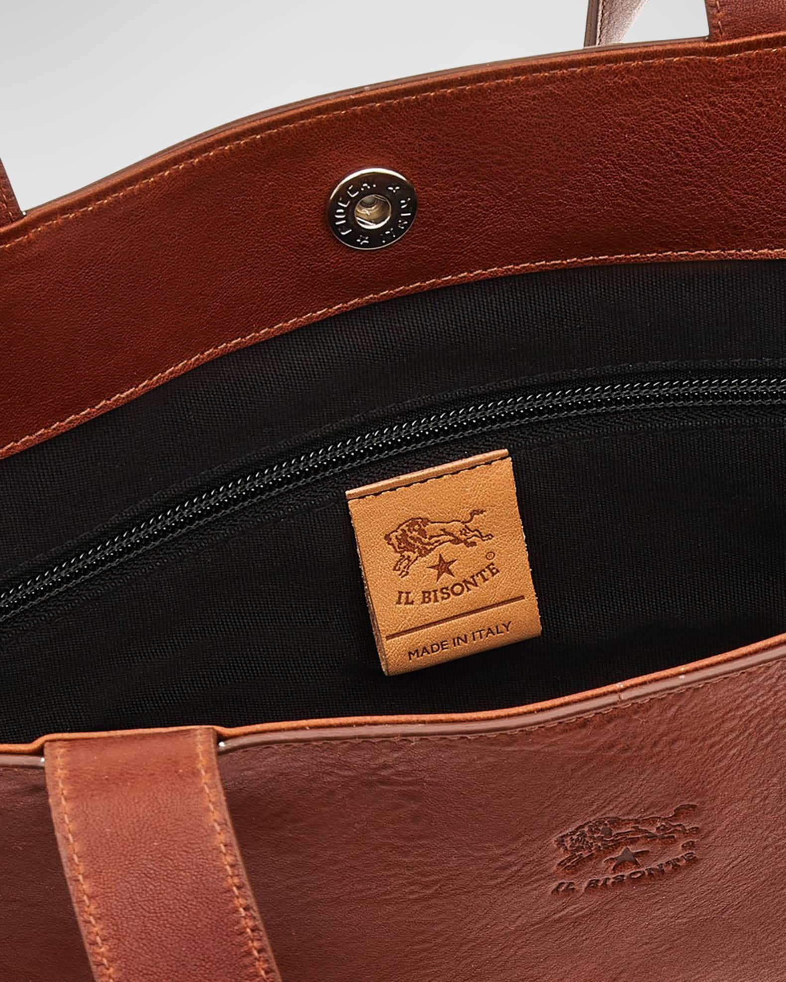 Il Bisonte Men's Oriuolo Leather Tote Bag | Neiman Marcus