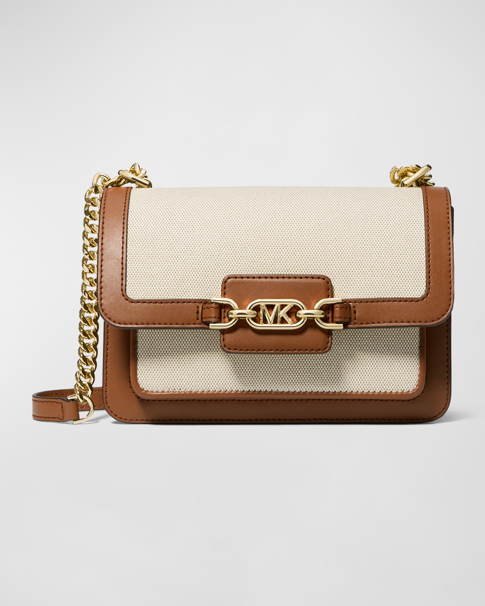 MICHAEL Michael Kors Heather Large Canvas Shoulder Bag | Neiman Marcus