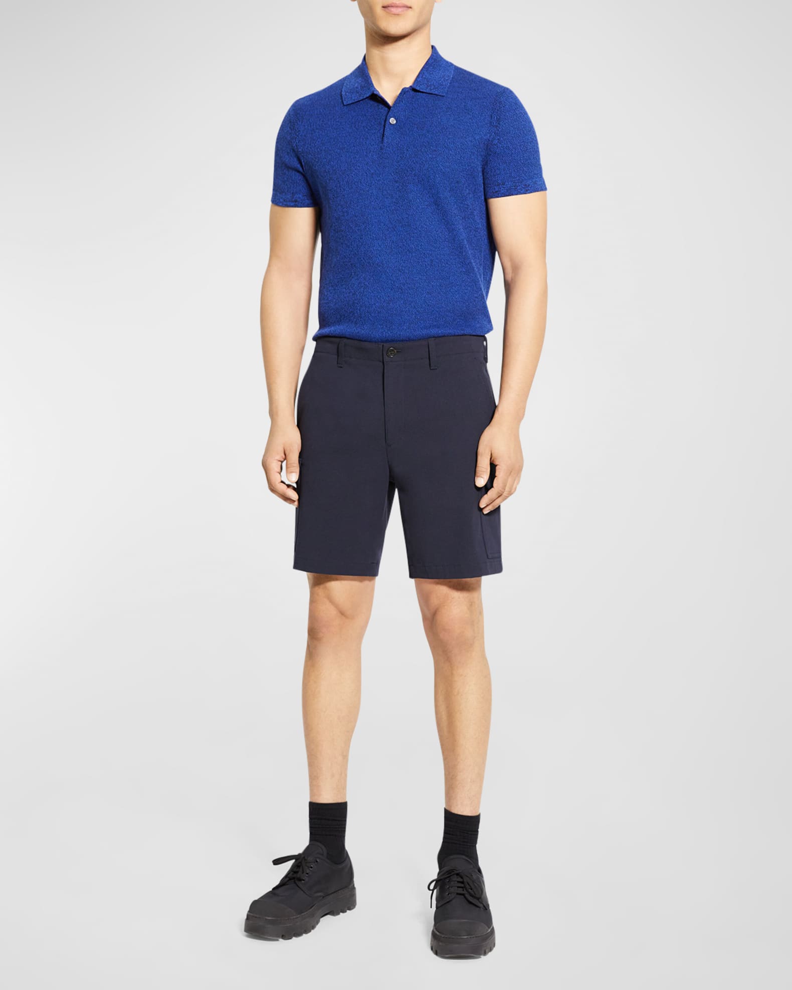 Theory Men's Zaine Neoteric Twill Shorts | Neiman Marcus