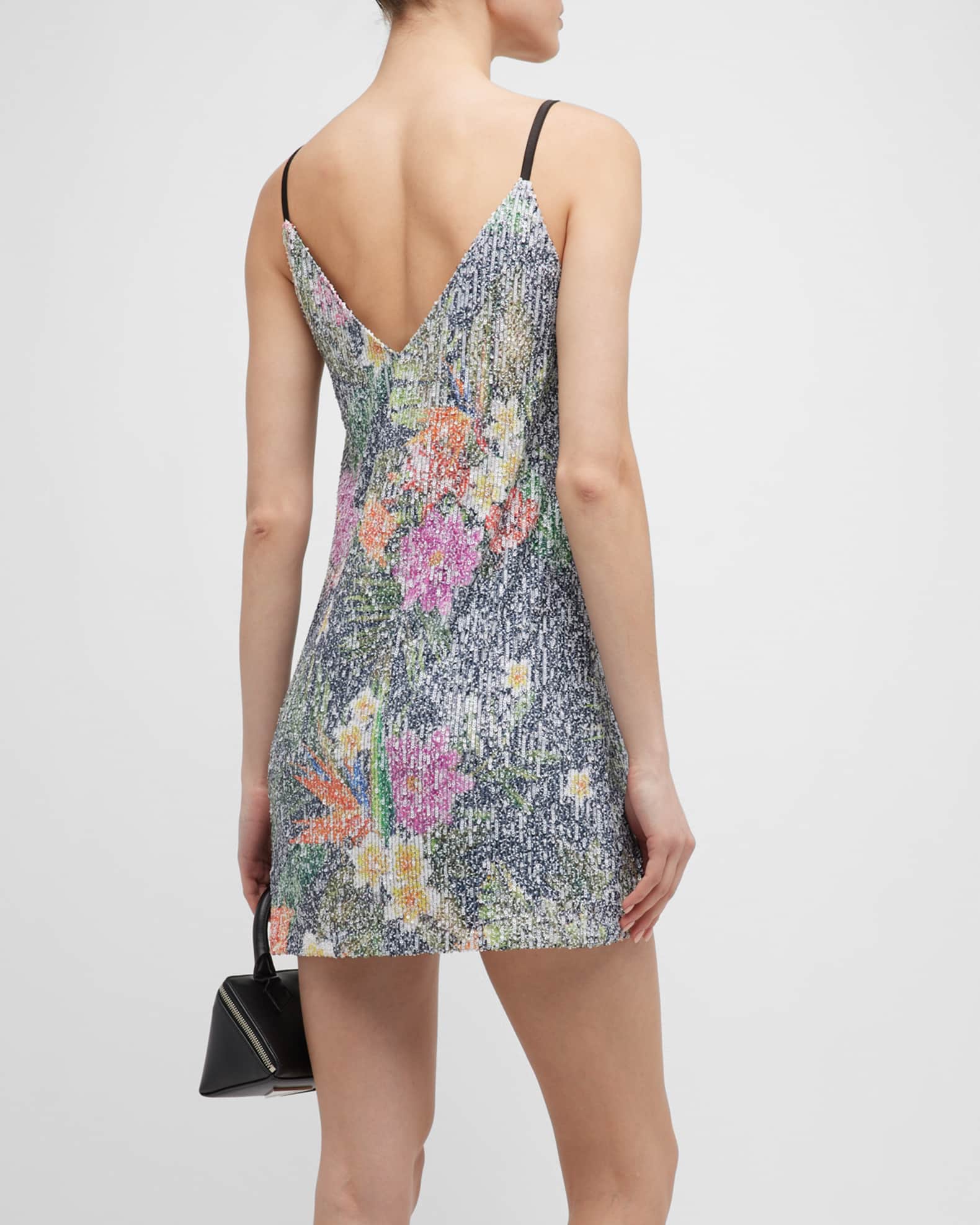 IN THE MOOD FOR LOVE New York Sequin Floral Mini Dress | Neiman Marcus