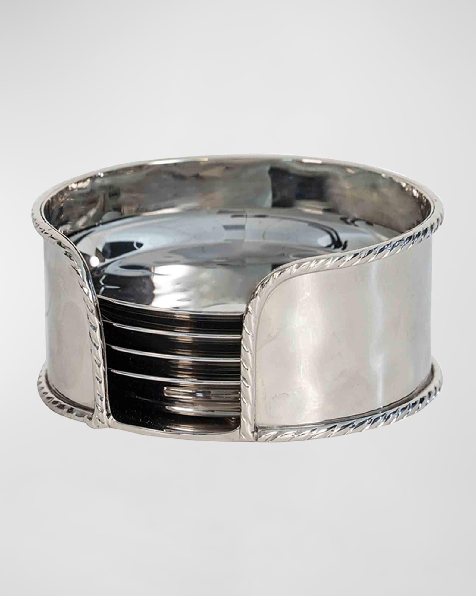 Juliska Graham Stainless Steel Coasters | Neiman Marcus