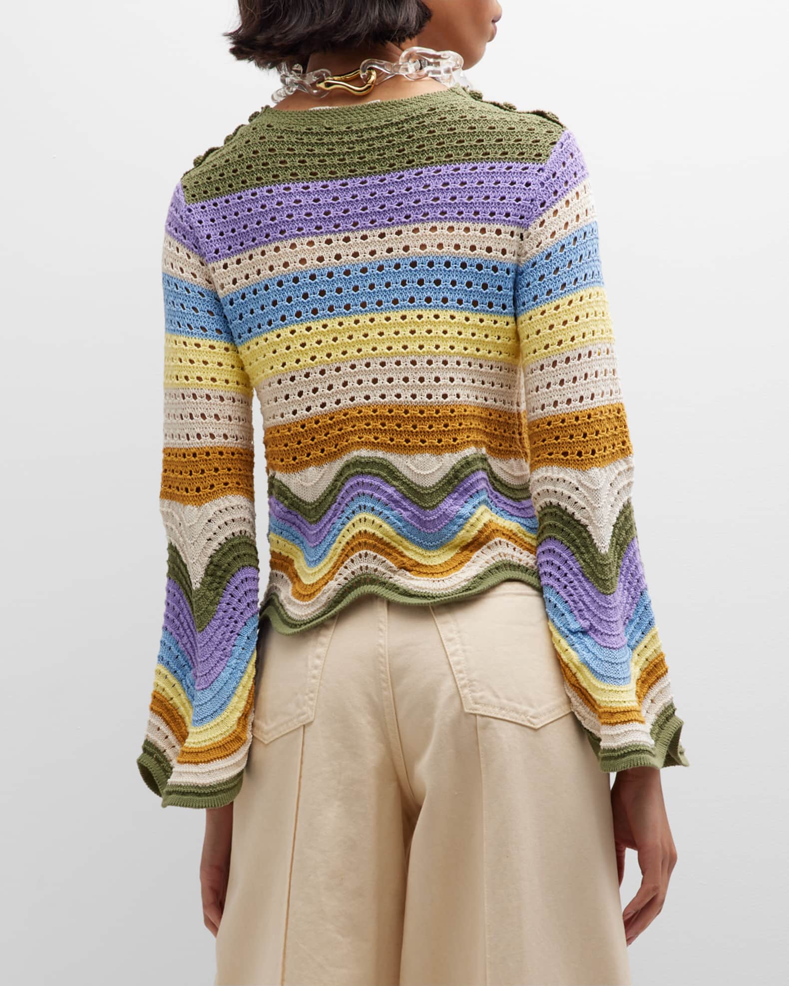 Zimmermann Raie Stripe Knit Top | Neiman Marcus
