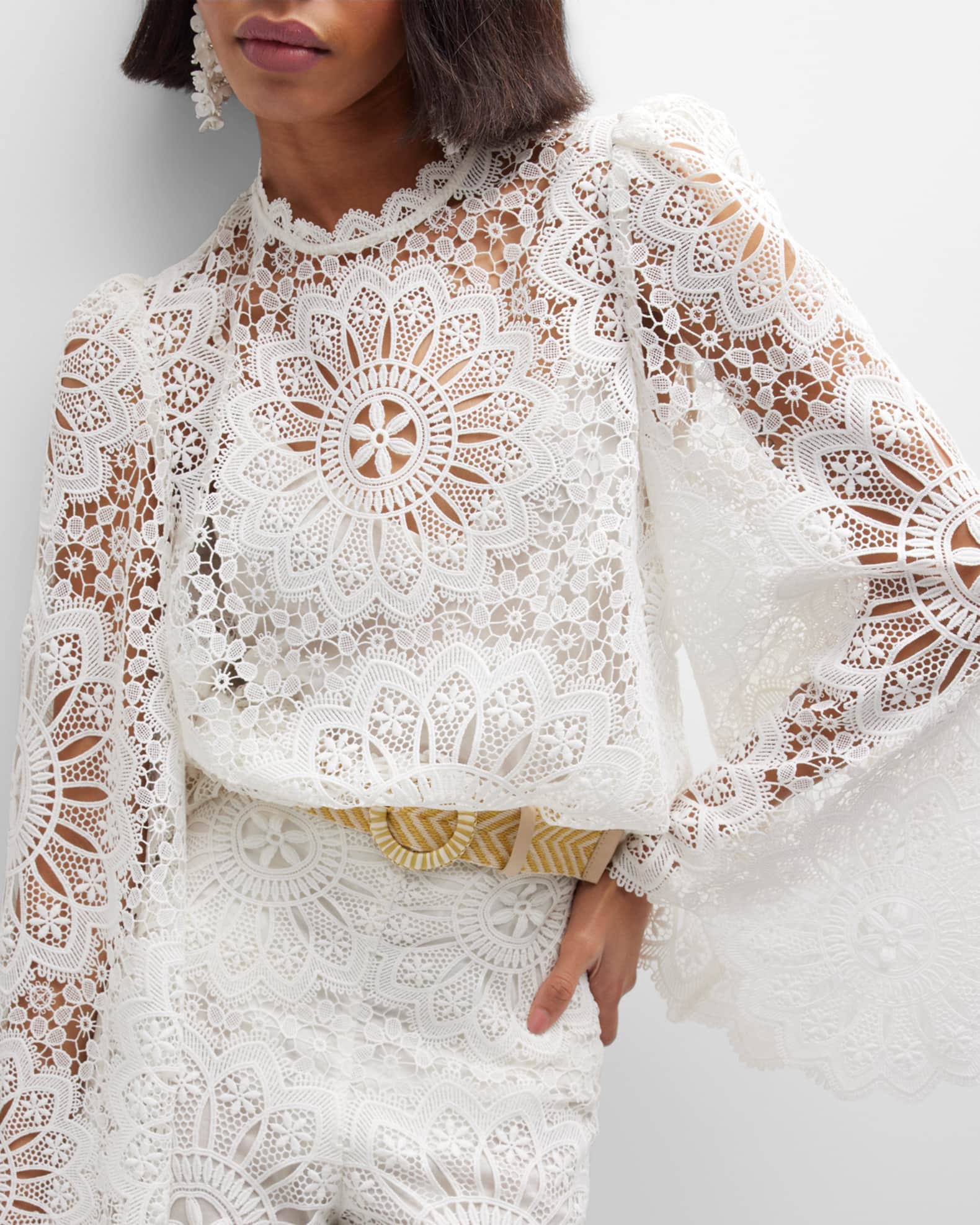 Zimmermann Chintz Doily Lace Top | Neiman Marcus