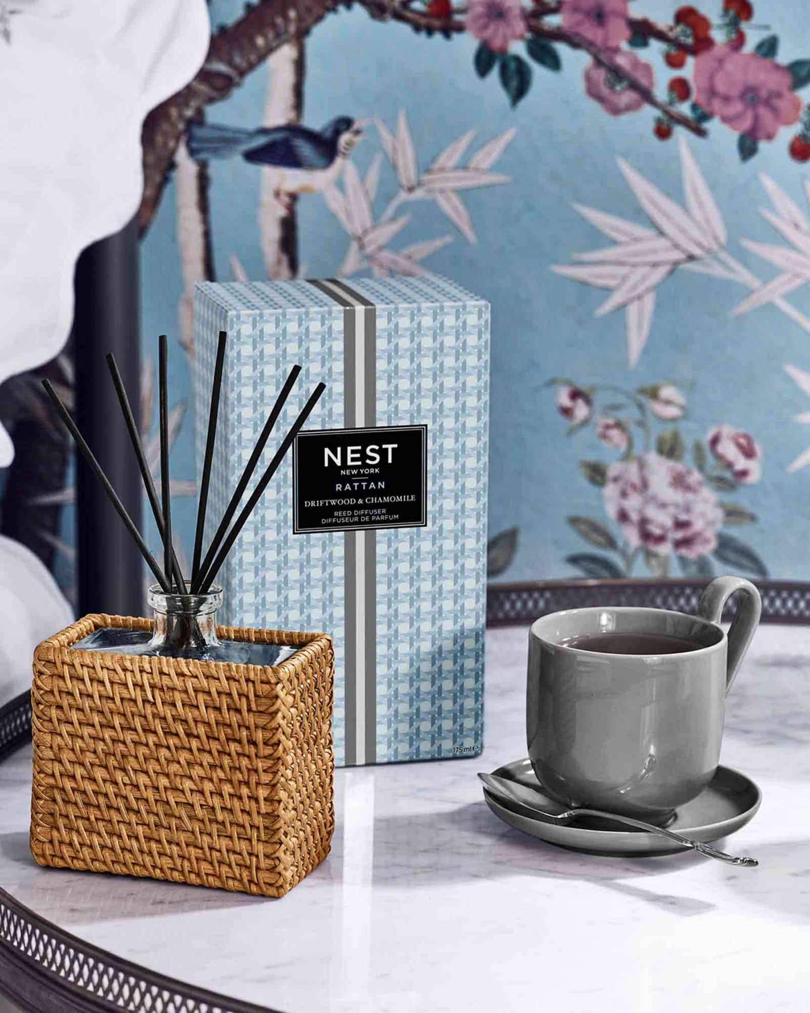 NEST New York Rattan Driftwood and Chamomile Reed Diffuser, 5.9 oz ...