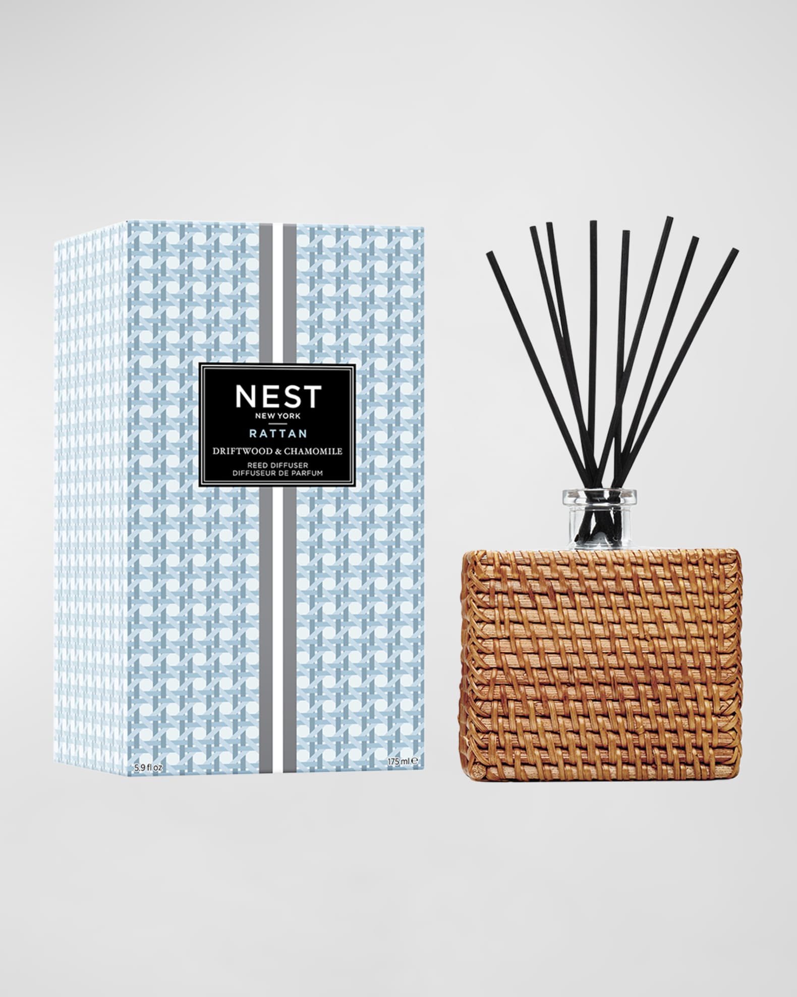 NEST New York Rattan Driftwood and Chamomile Reed Diffuser, 5.9 oz ...