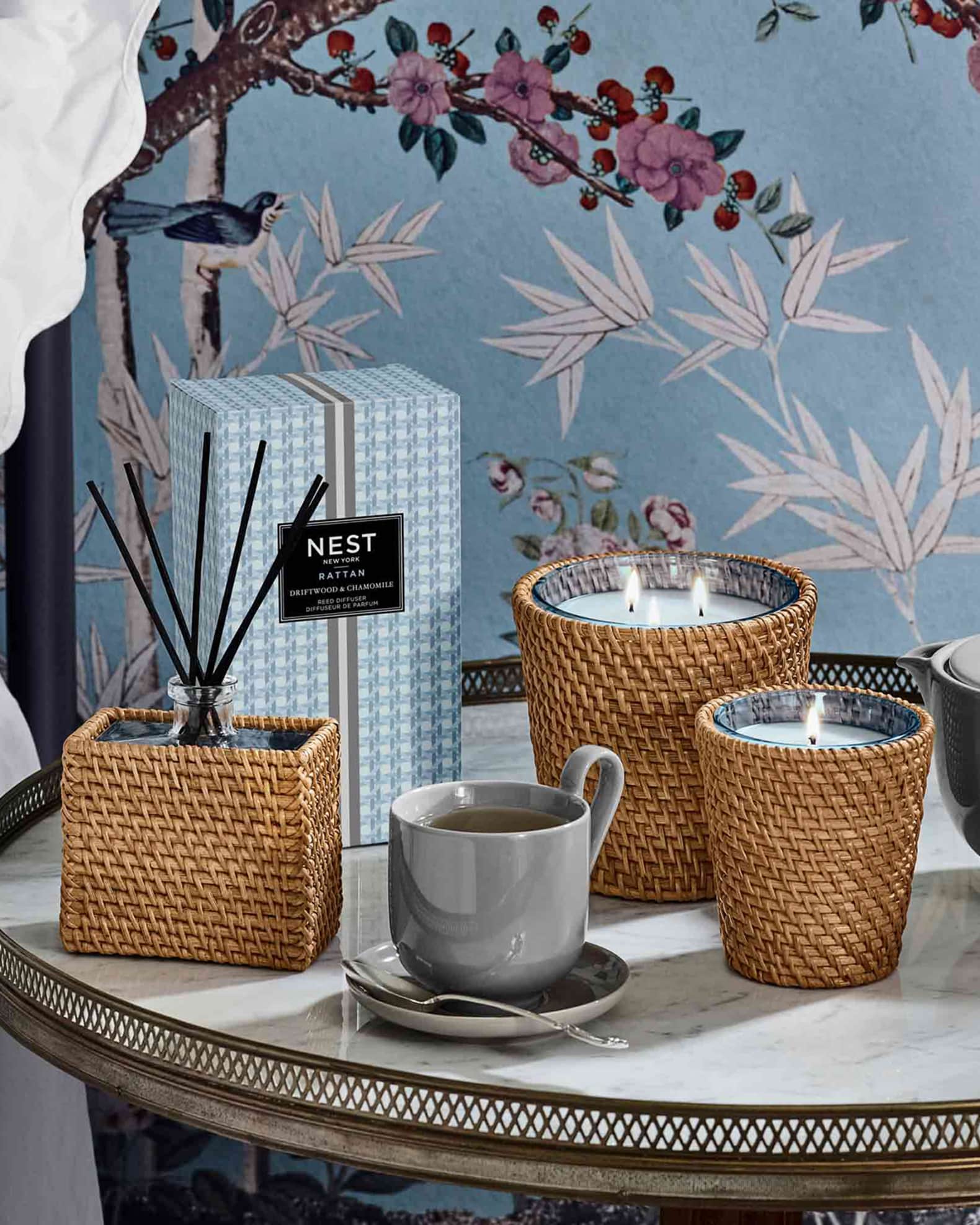 NEST New York Rattan Driftwood and Chamomile Reed Diffuser, 5.9 oz ...