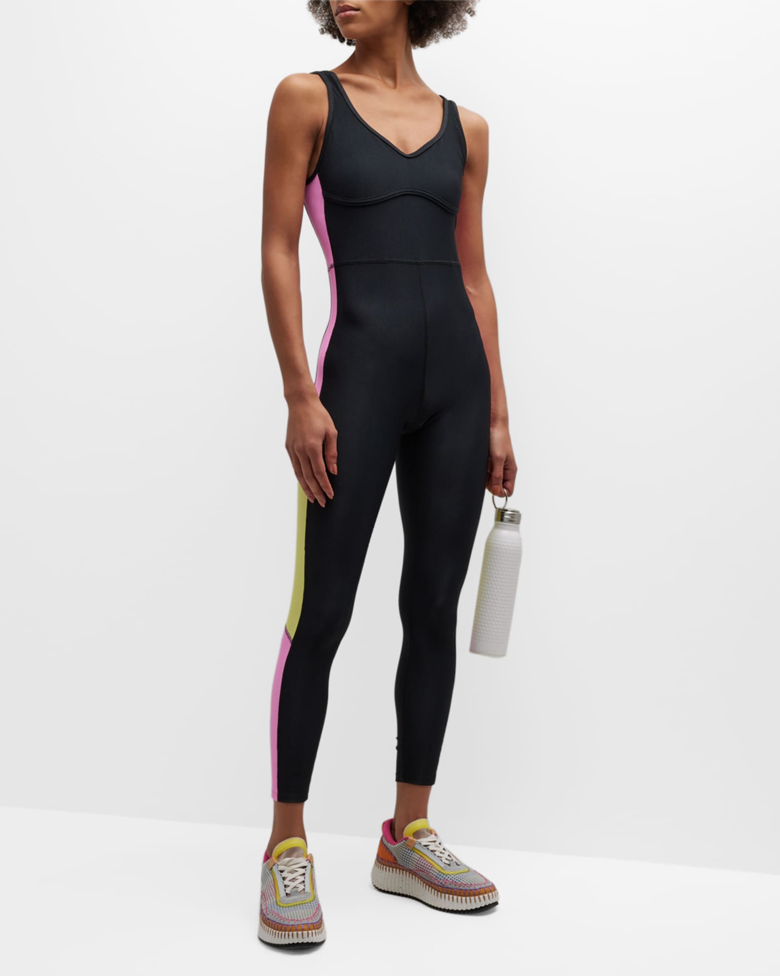 Beach Riot Ada Lemonade Colorblock Catsuit | Neiman Marcus
