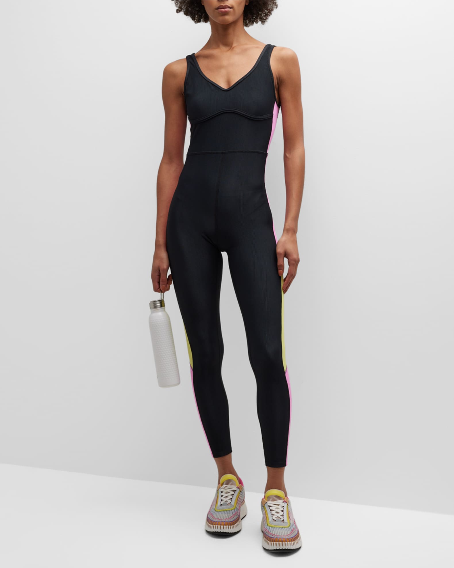 Beach Riot Ada Lemonade Colorblock Catsuit | Neiman Marcus