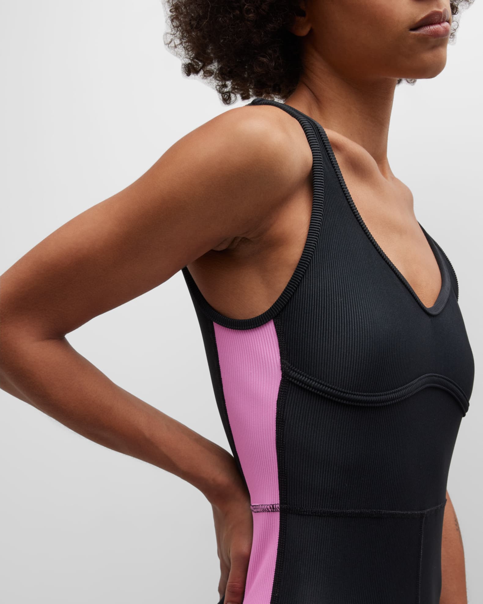 Beach Riot Ada Lemonade Colorblock Catsuit | Neiman Marcus