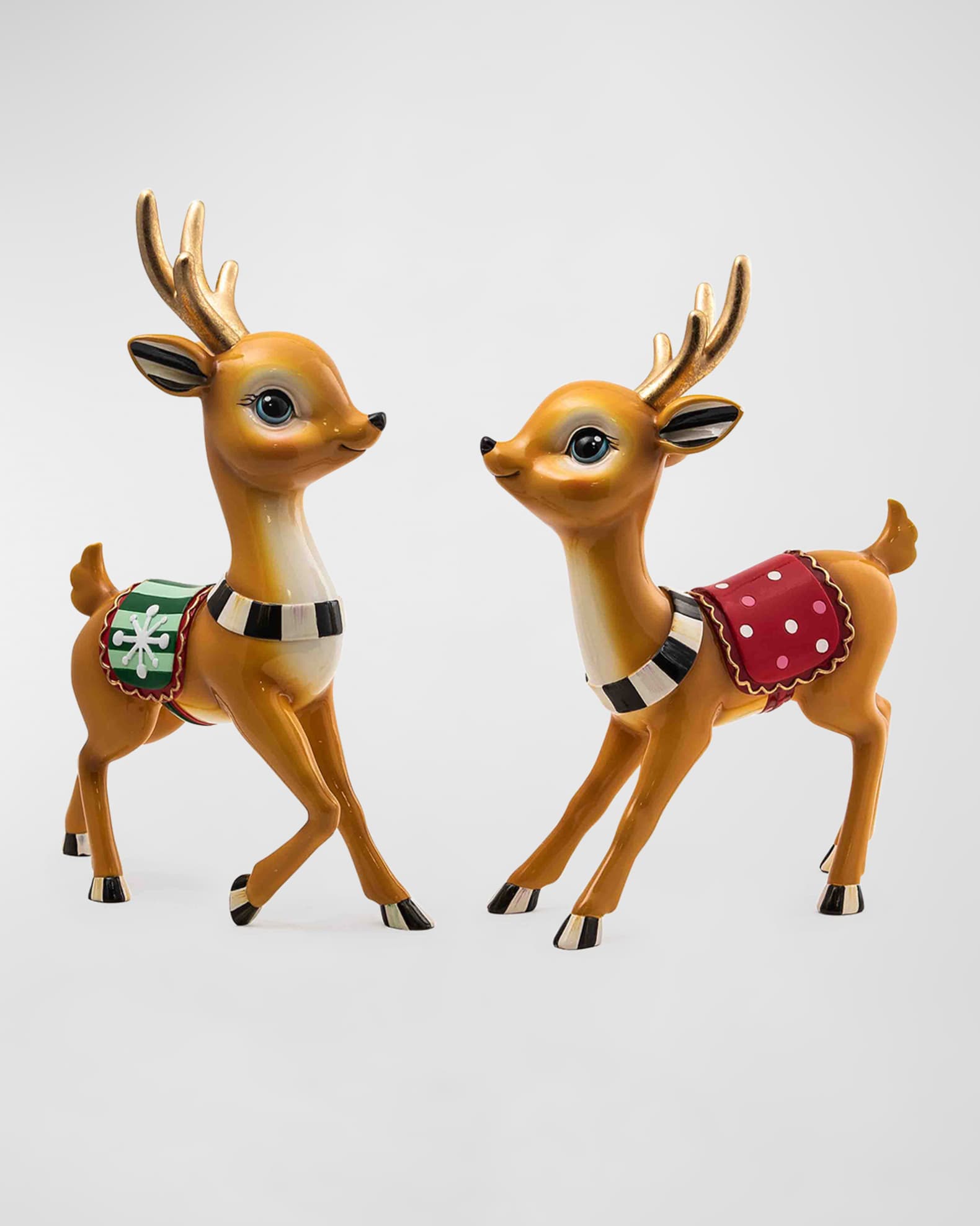 MacKenzie-Childs Granny Kitsch Tabletop Deer, Set of 2 | Neiman Marcus