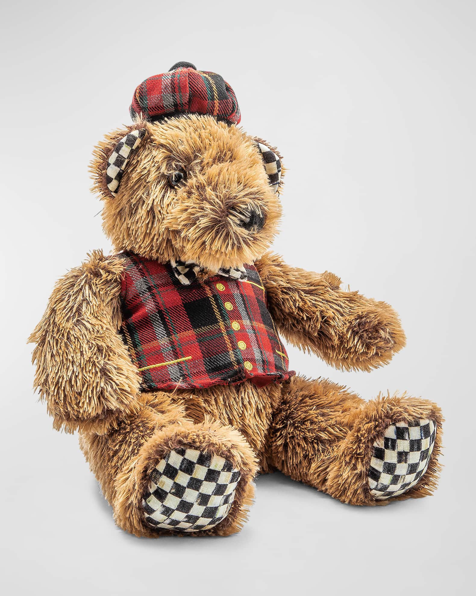 MacKenzie-Childs Tartastic Mac the Bear Stuffed Teddy Bear | Neiman Marcus