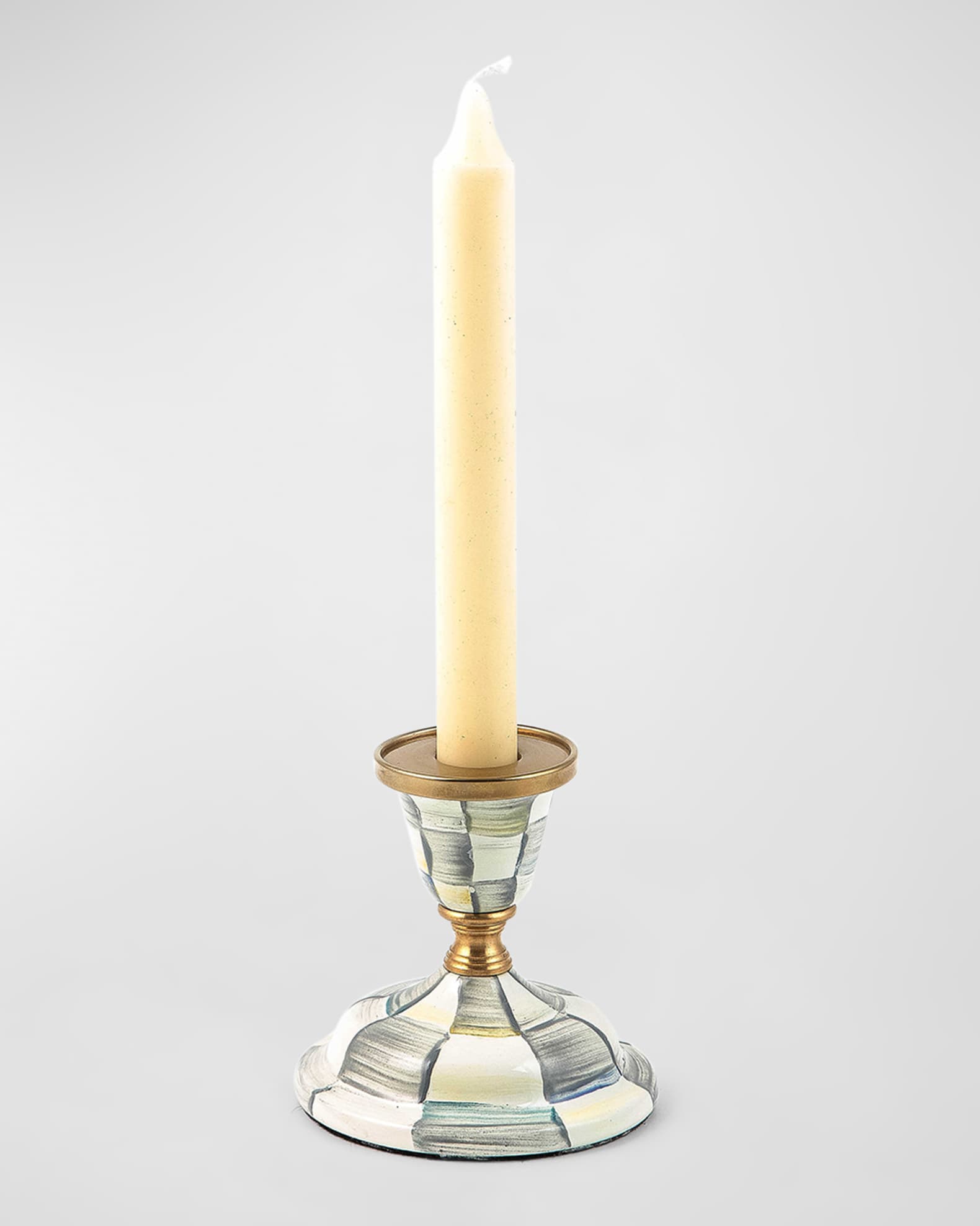 Check Enamel Candlesticks Short | Neiman Marcus