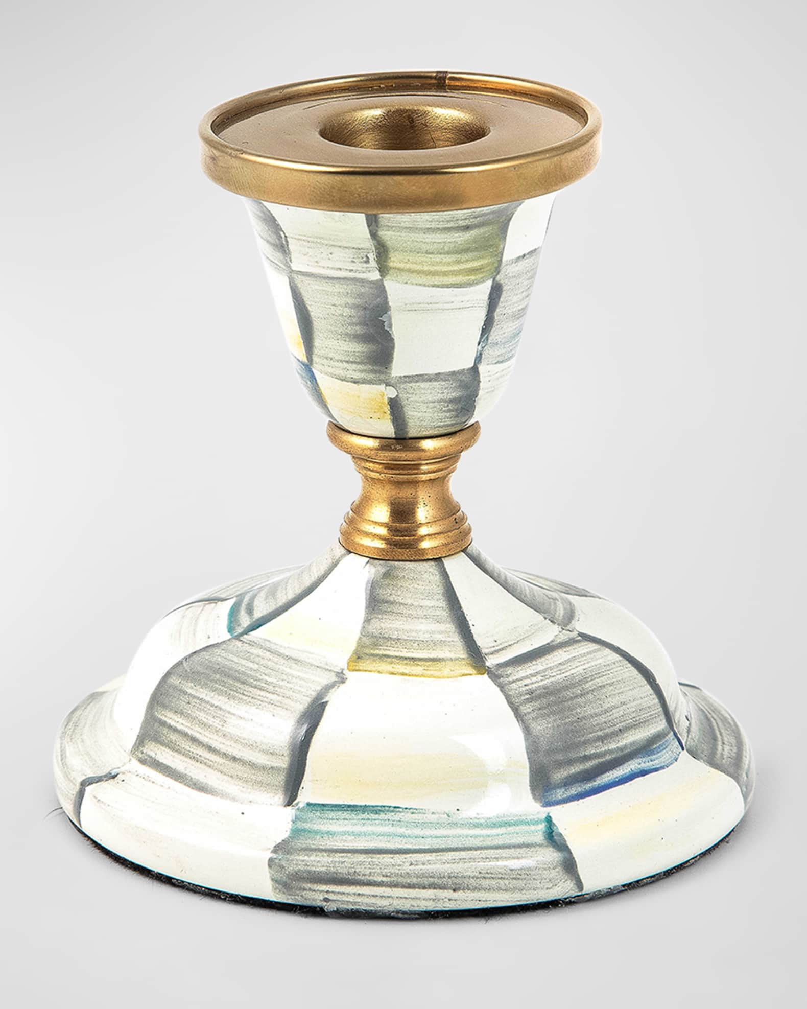 Check Enamel Candlesticks Short | Neiman Marcus