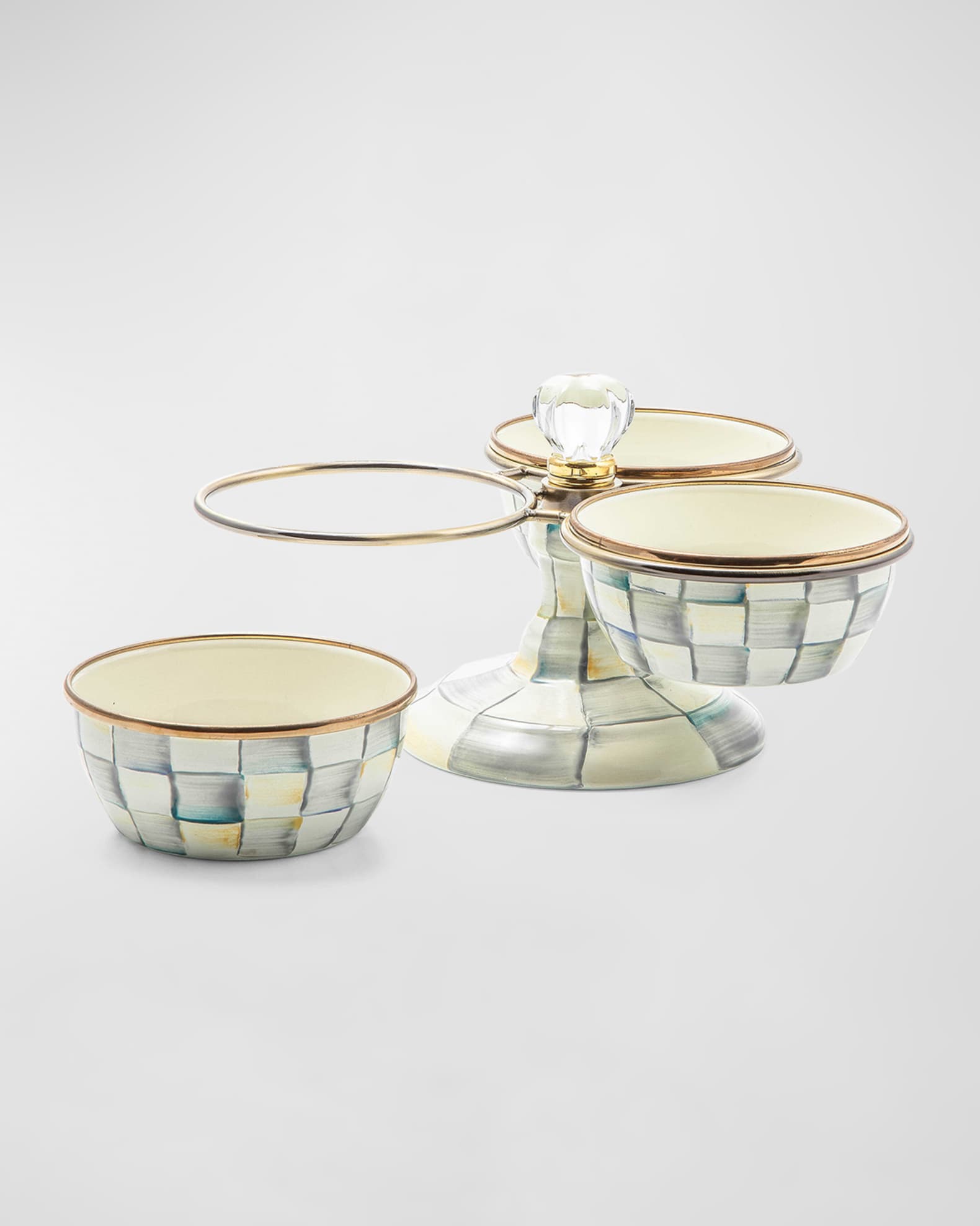 MacKenzie-Childs Sterling Check Triplicity | Neiman Marcus