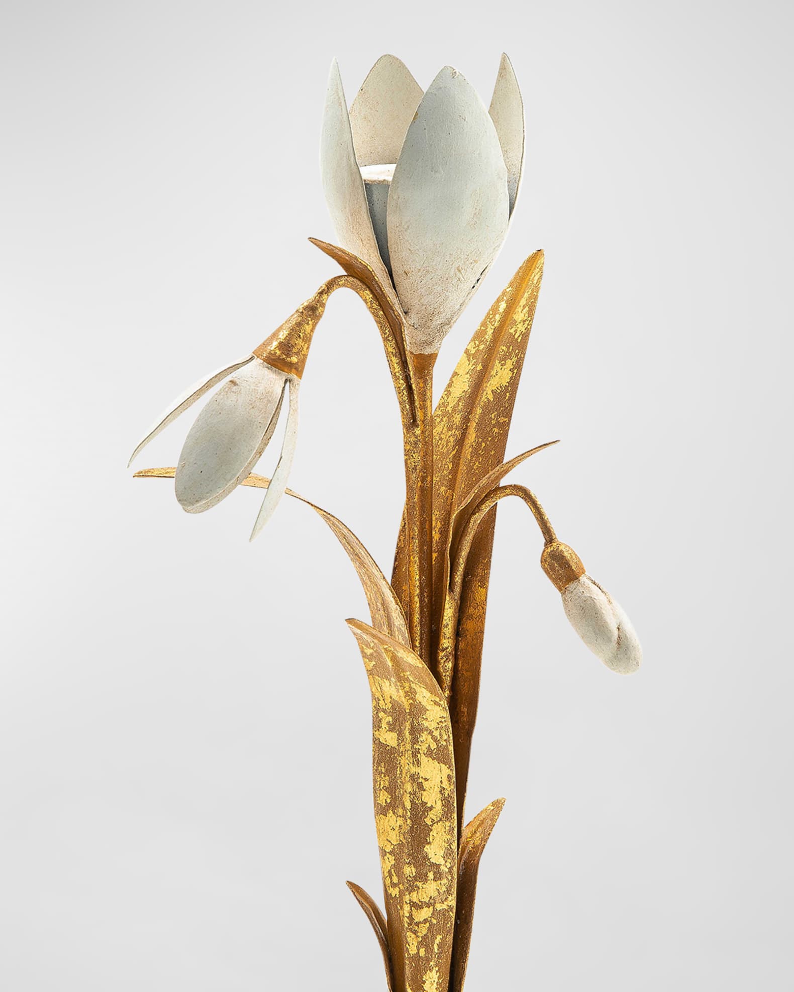 MacKenzie-Childs Snowdrop Candle Holder - Short | Neiman Marcus