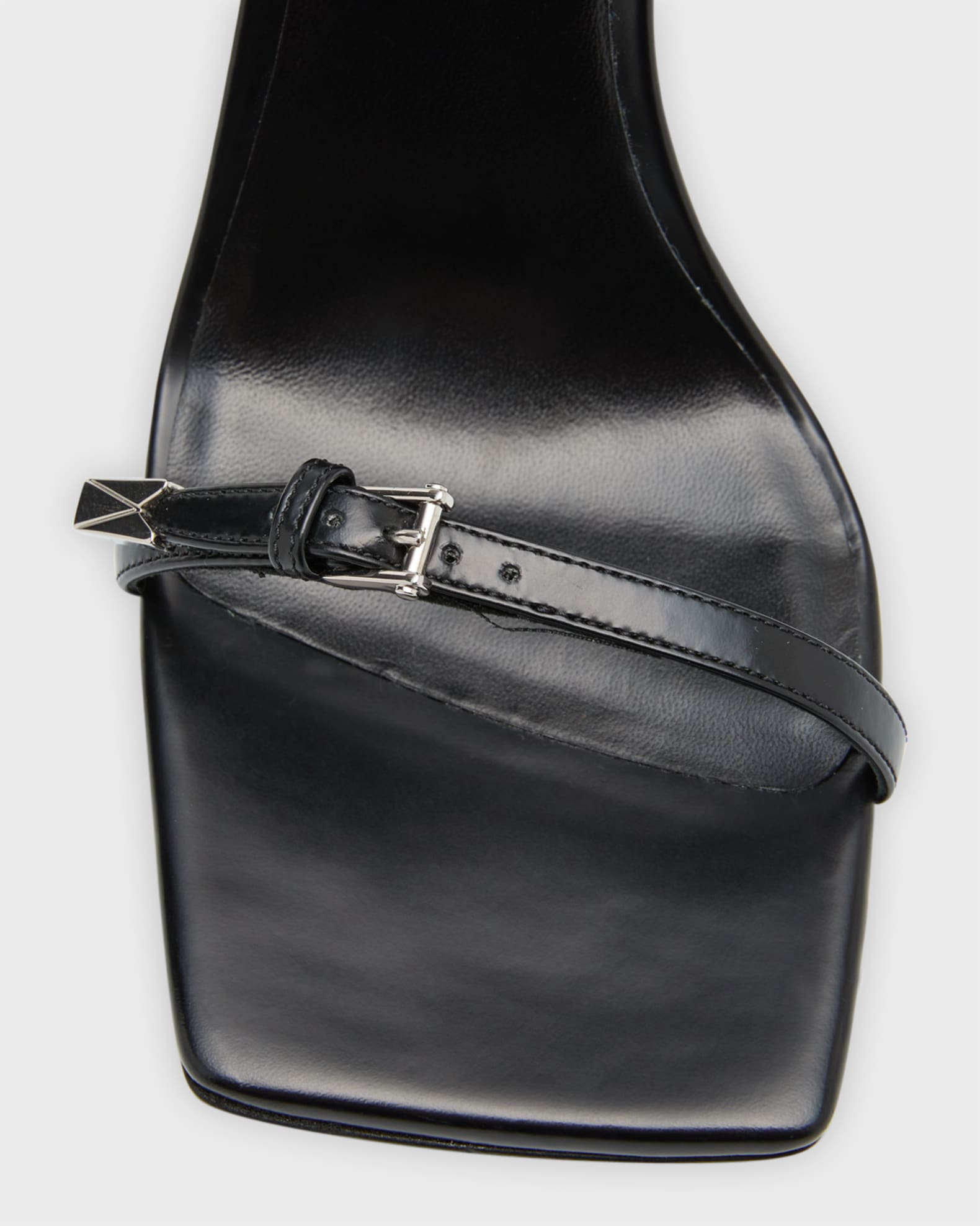 Versace Calfskin Ankle-Strap Stiletto Sandals | Neiman Marcus