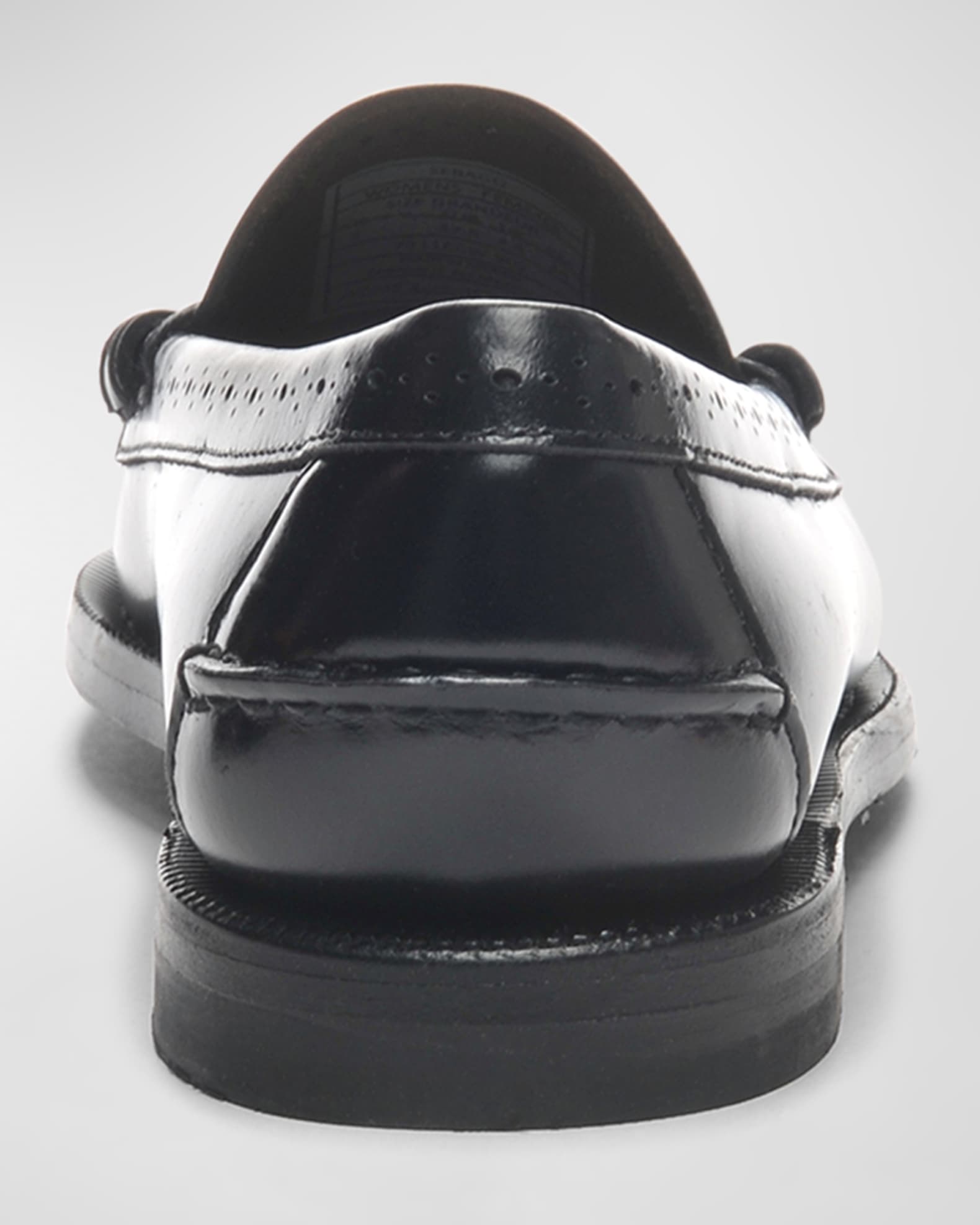 Sebago Dan Perforated Leather Penny Loafers | Neiman Marcus