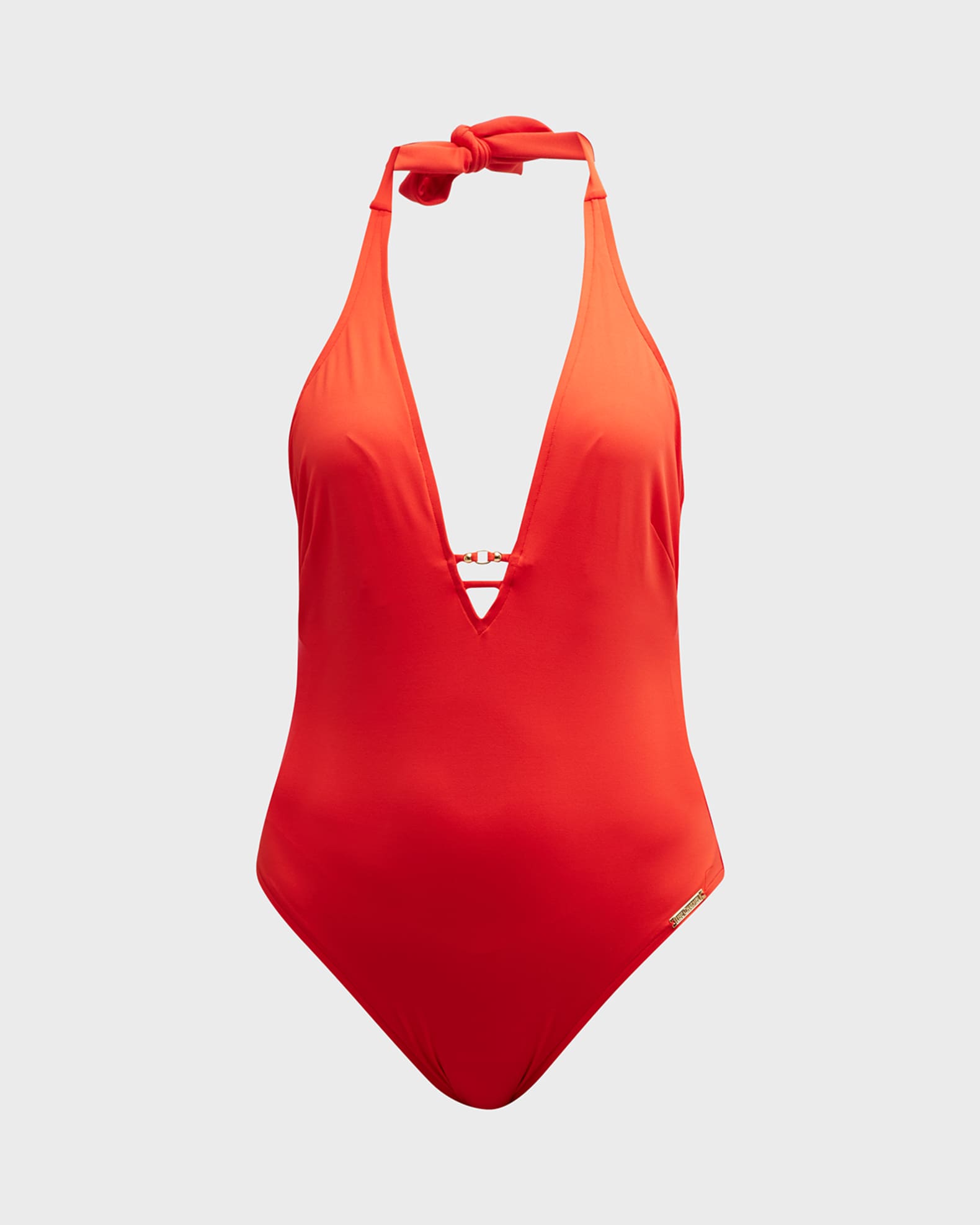 Lise Charmel Non-Wire Seduction Halter One-Piece Swimsuit | Neiman Marcus