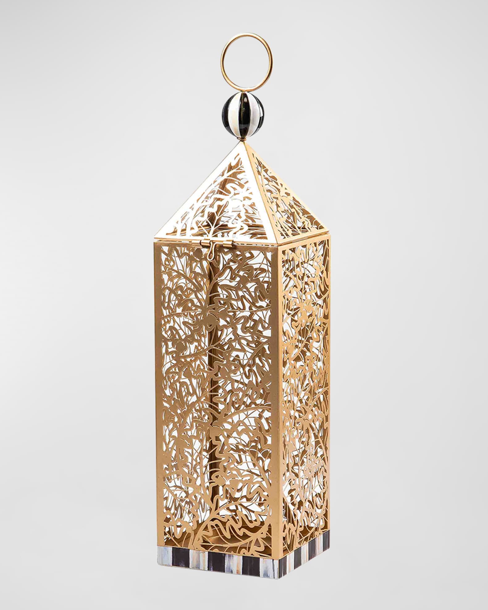 MacKenzie-Childs Pierced Leaf Thanksgiving Lantern | Neiman Marcus