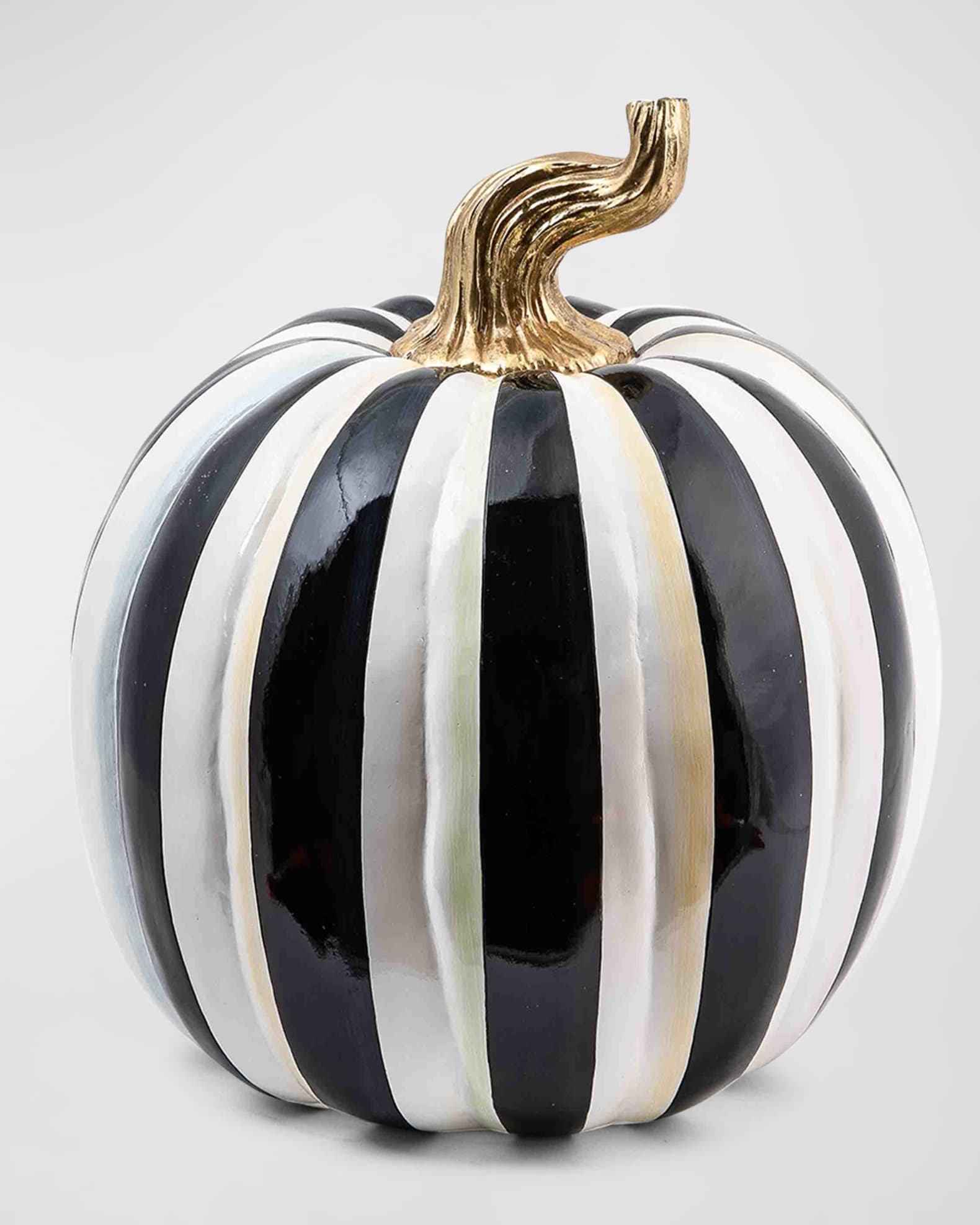 MacKenzie-Childs Courtly Stripe Glossy Pumpkin | Neiman Marcus