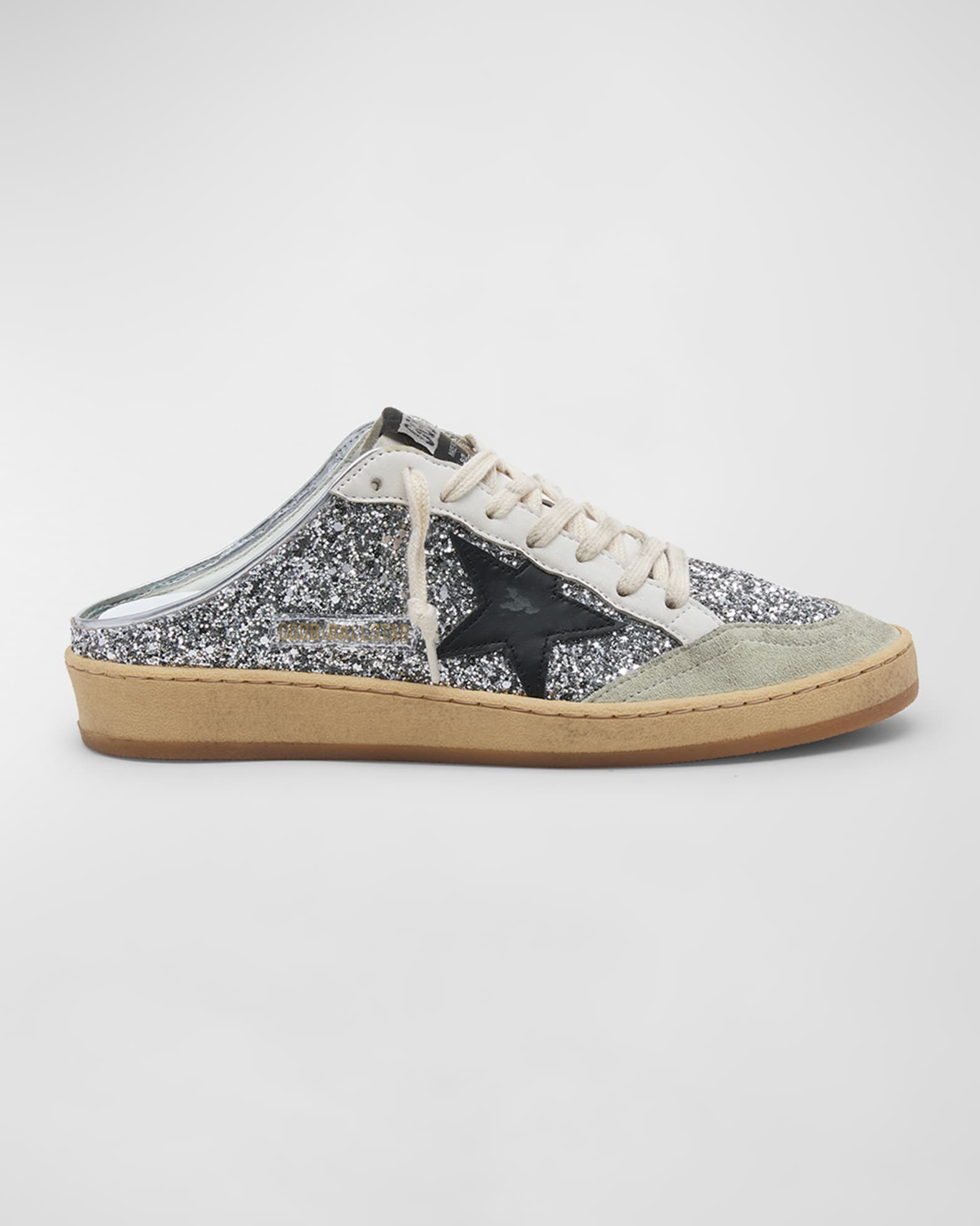 Golden Goose Ballstar Sabot Glitter Slide Sneakers | Neiman Marcus