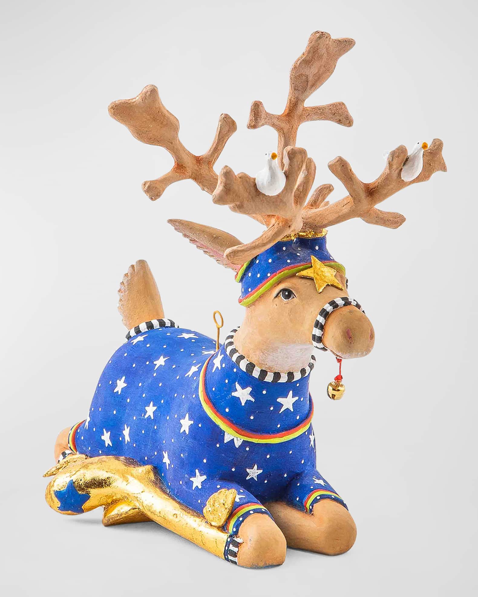 Patience Brewster Dash Away Sitting Comet Reindeer Christmas Figure ...