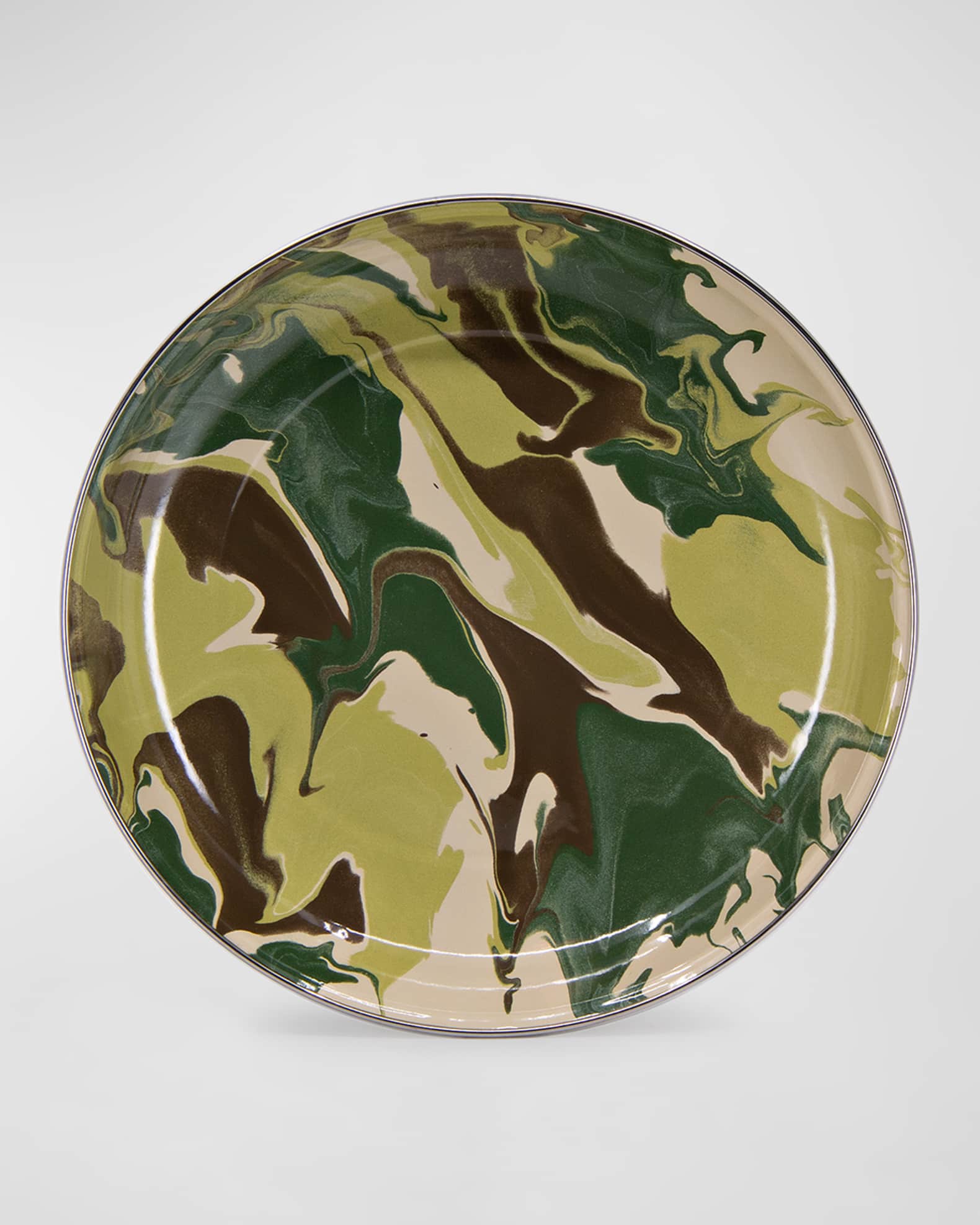 Golden Rabbit Camouflage Marbled Pasta Plates, Set Of 4 | Neiman Marcus