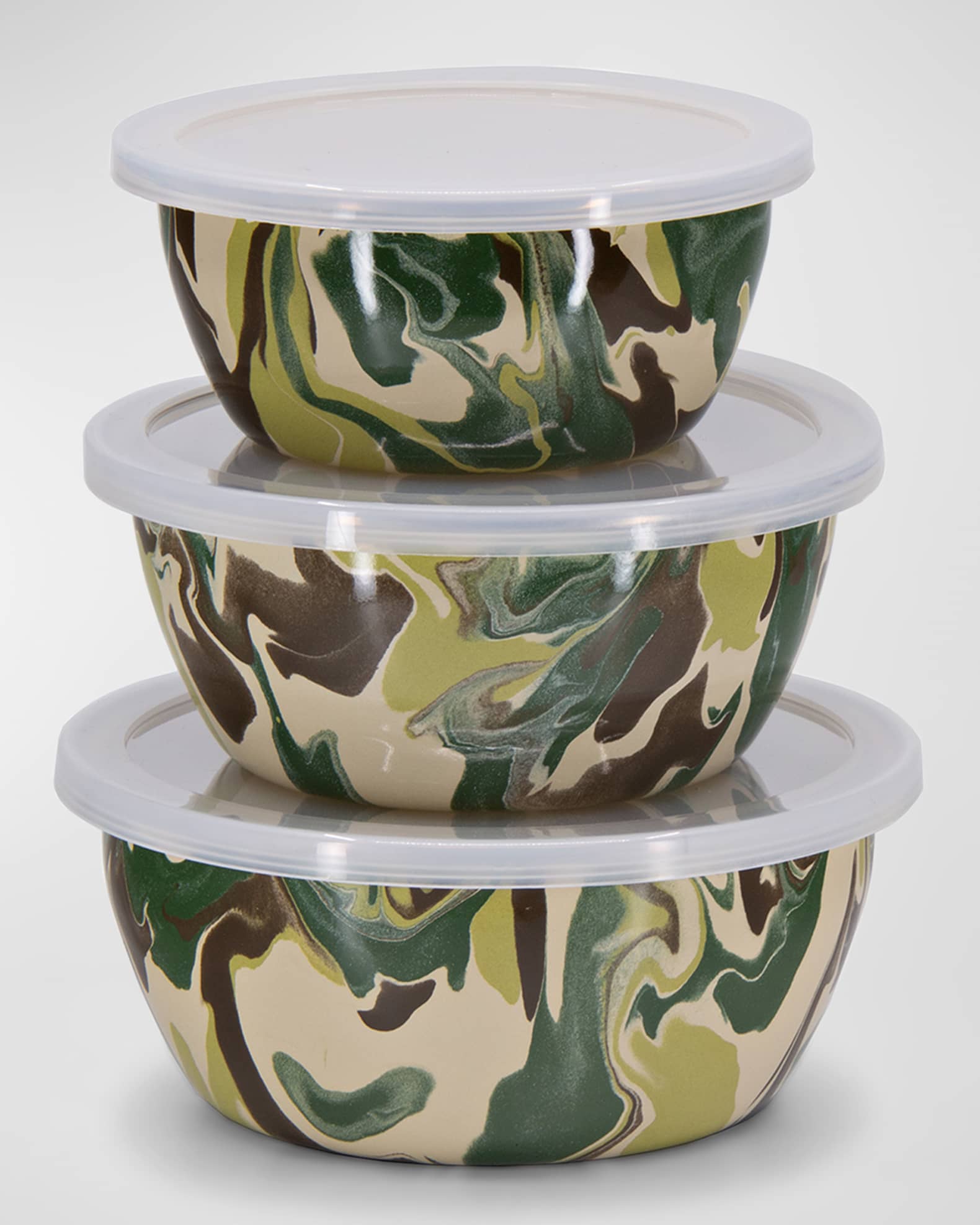 Golden Rabbit Camouflage Marbled Nesting Bowls, Set of 3 | Neiman Marcus