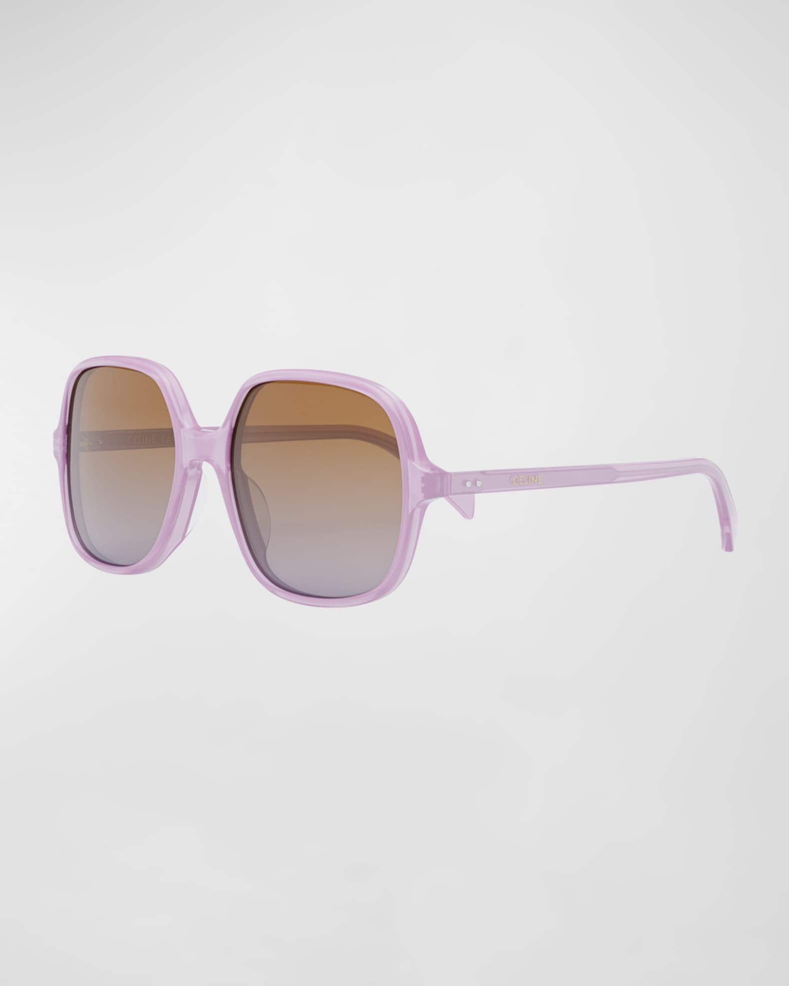 Celine Thin Square Acetate Sunglasses | Neiman Marcus