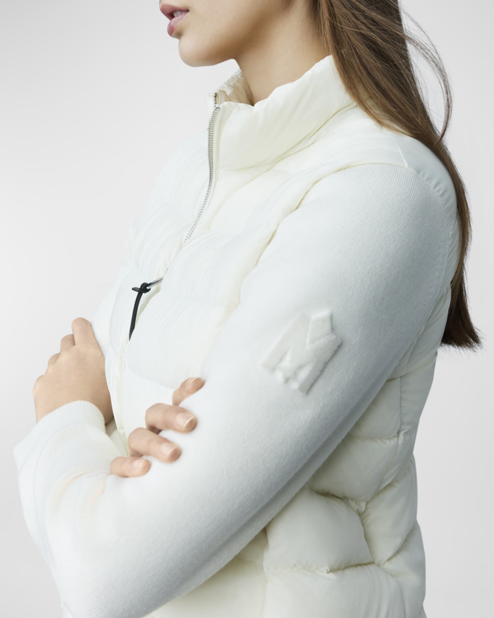 Mackage Oceane Recycled Hybrid Puffer Jacket | Neiman Marcus