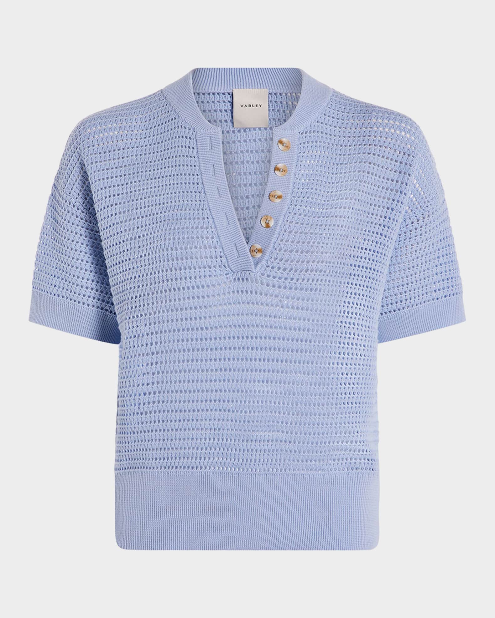 Varley Callie Open-Knit Top | Neiman Marcus