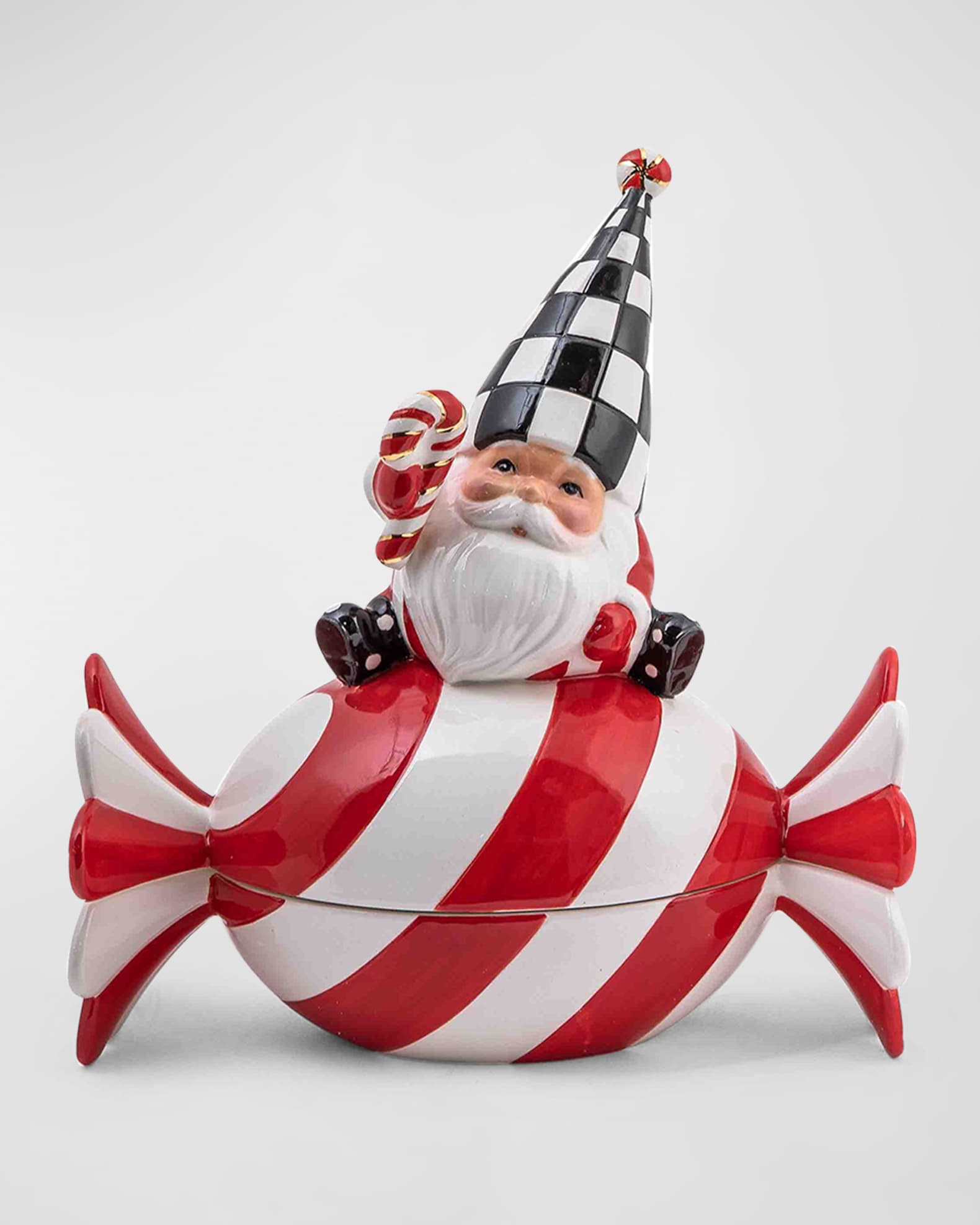 MacKenzie-Childs Peppermint Candy Lidded Dish | Neiman Marcus