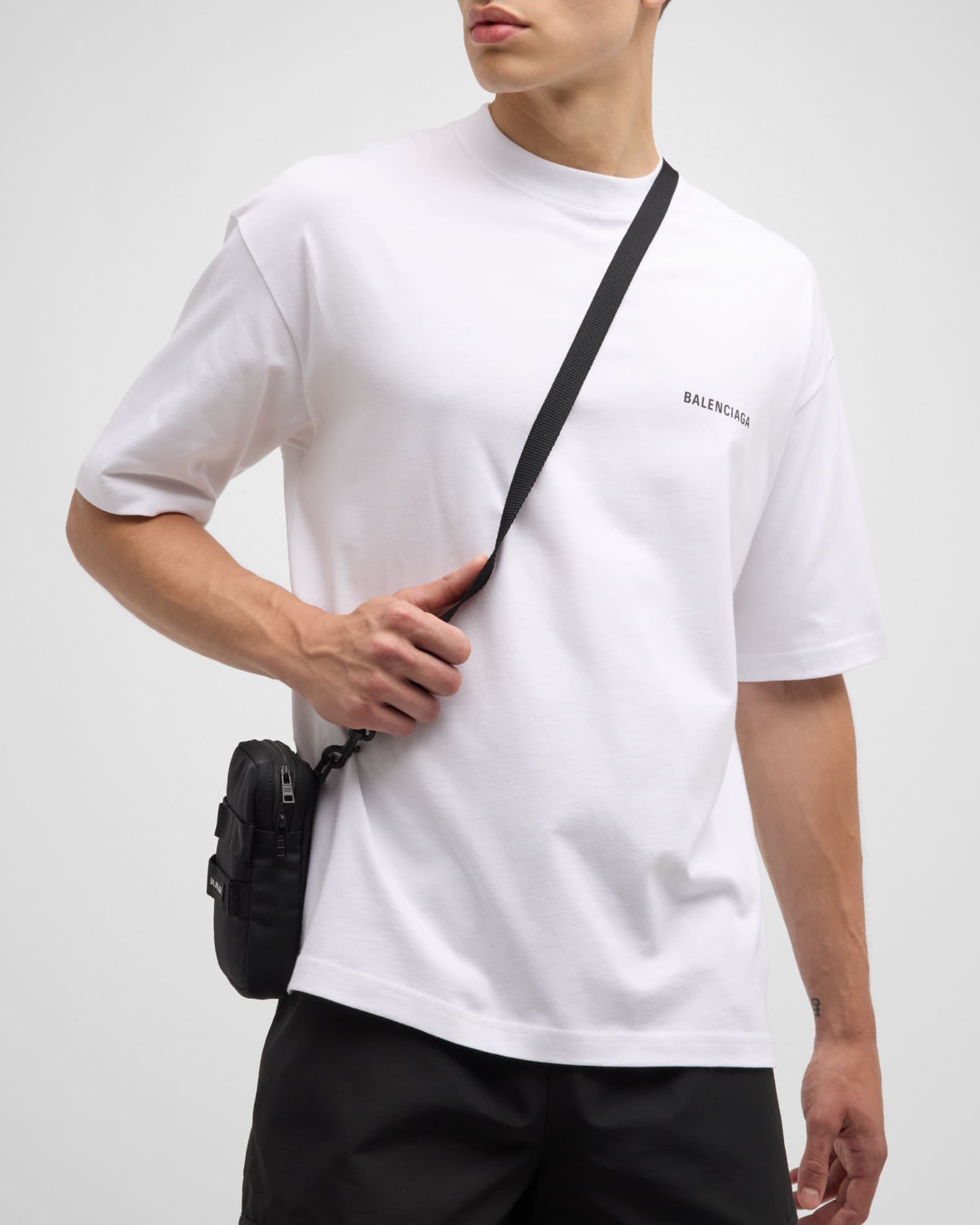 Balenciaga Men's Copyright Logo T-Shirt | Neiman Marcus
