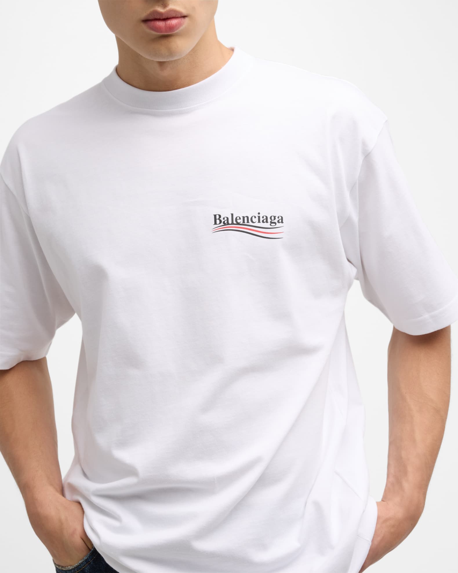 Balenciaga Political Campaign T Shirt Large Fit | Neiman Marcus