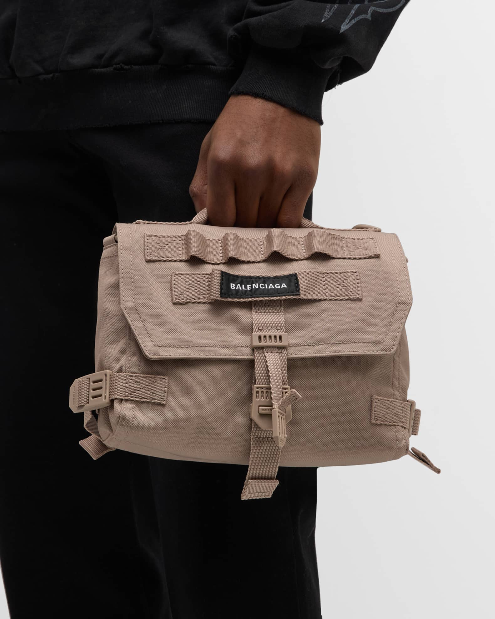 Balenciaga Men's Army Messenger Bag | Neiman Marcus