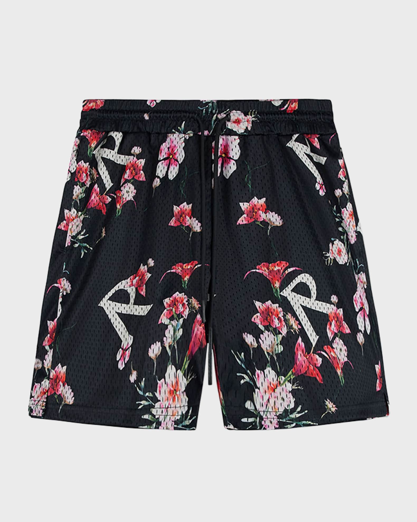 REPRESENT Men's Floral Mesh Shorts | Neiman Marcus