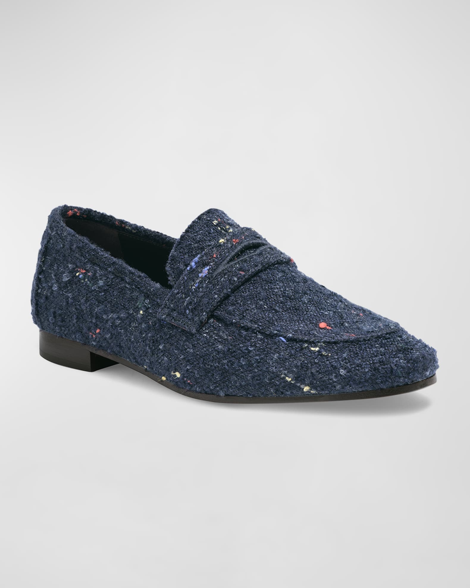 Bougeotte Flaneur Wooly Penny Loafers | Neiman Marcus