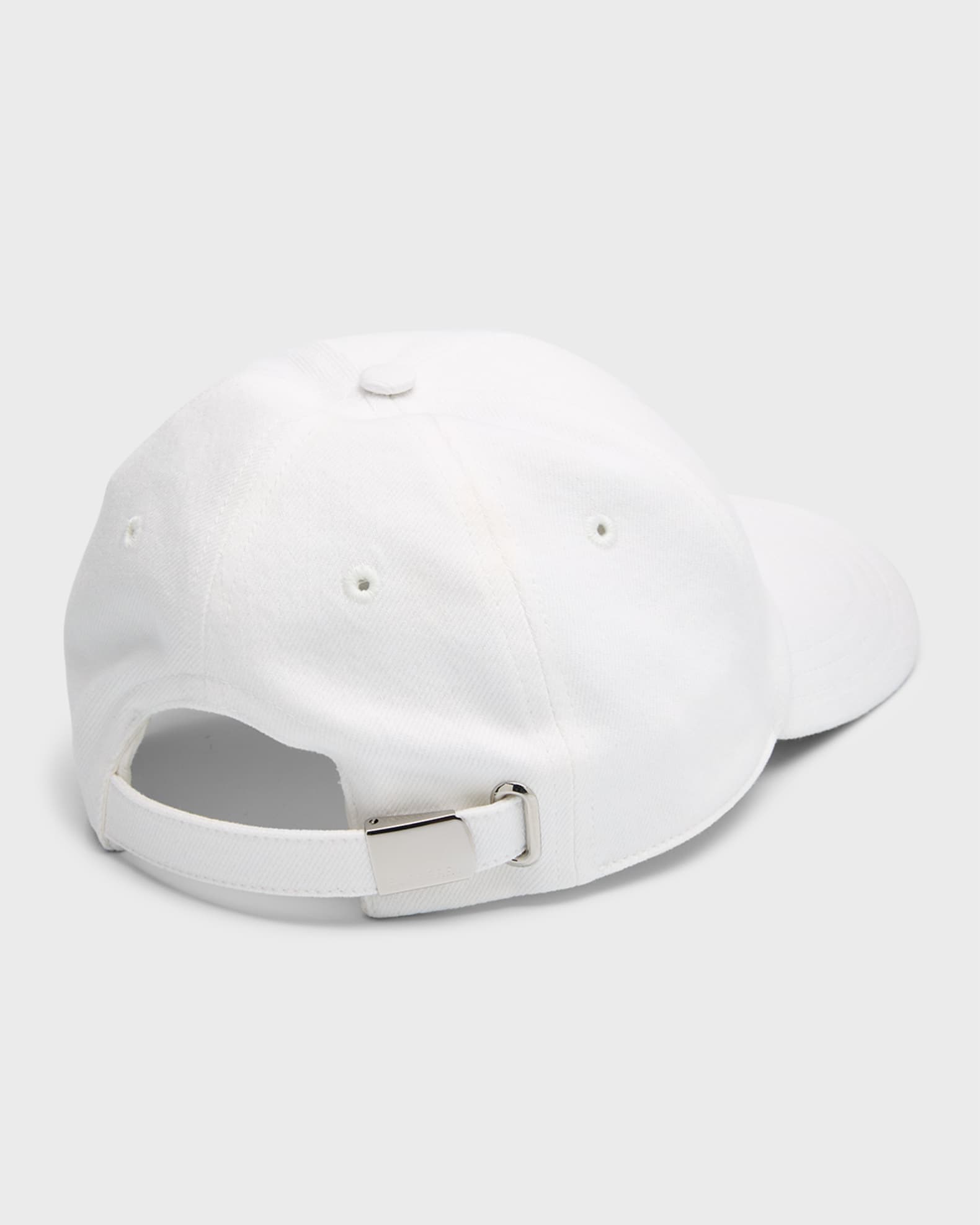 Burberry White Denim Logo Baseball Cap | Neiman Marcus