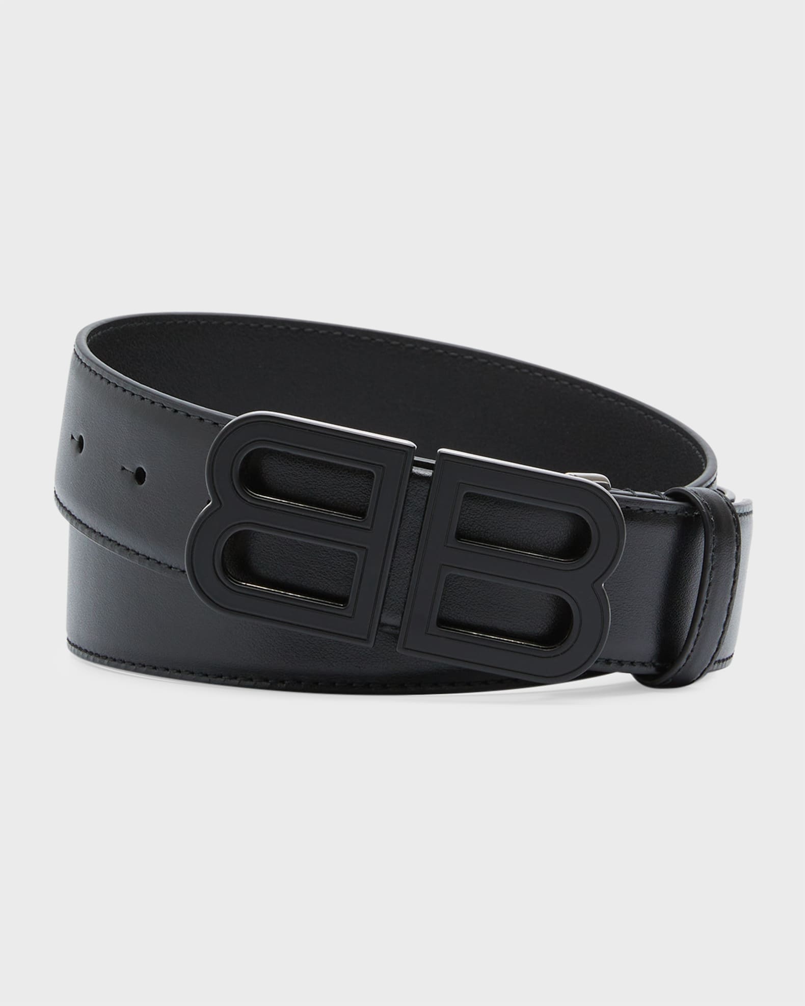 Balenciaga Men's BB Hourglass Large Belt | Neiman Marcus