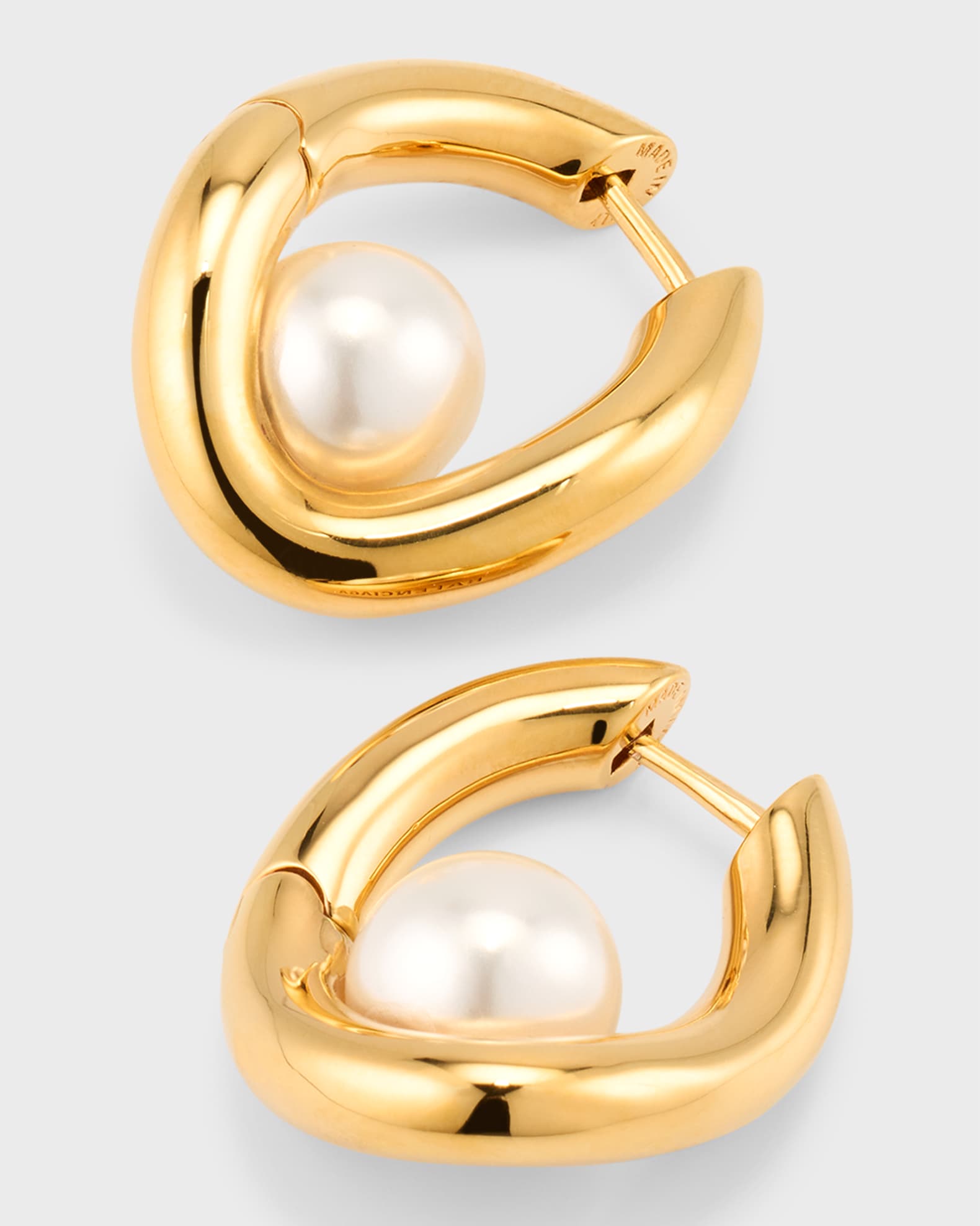 Balenciaga Loop Pearl Earrings | Neiman Marcus