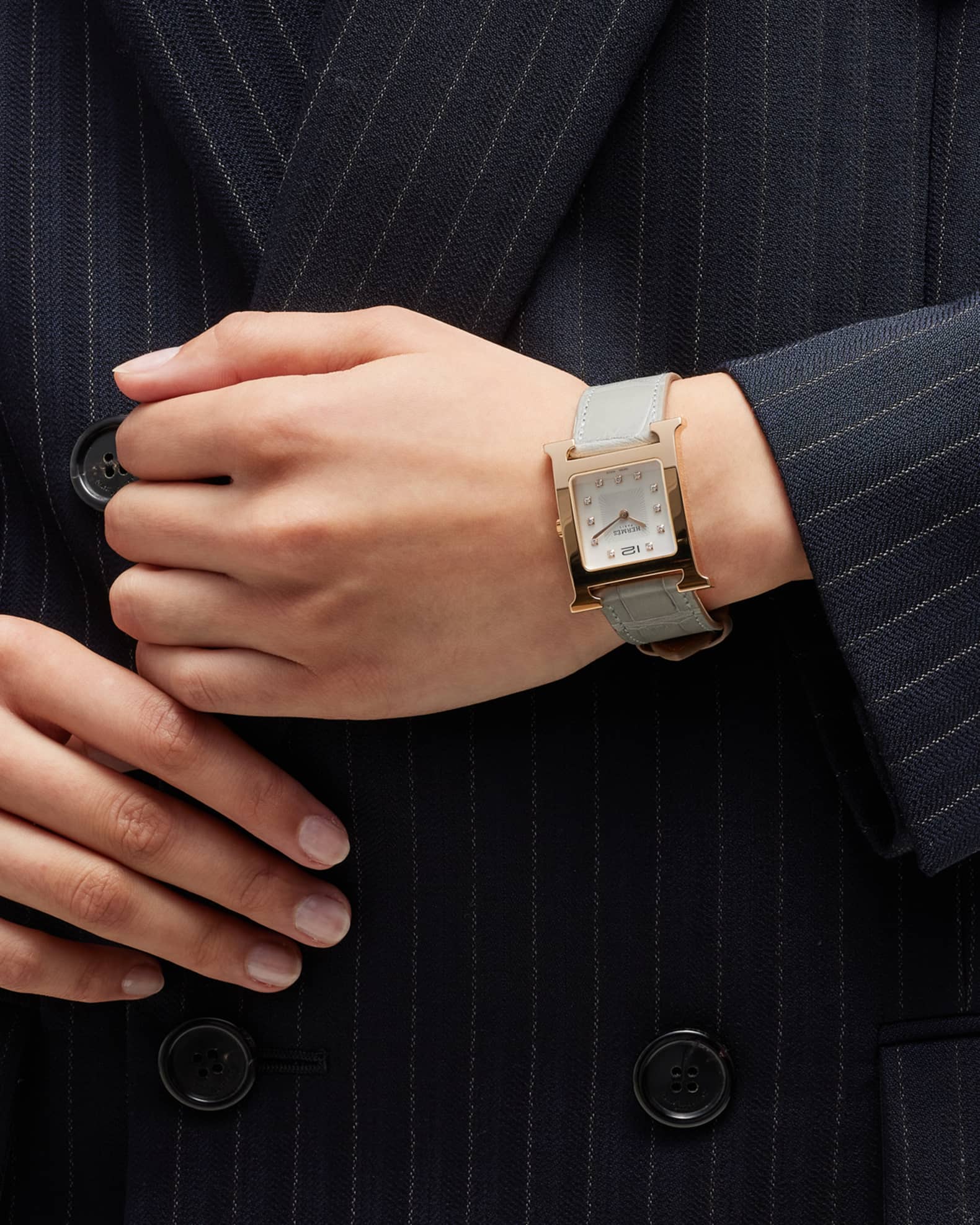 Hermes Heure H Watch, Medium Model, 30 mm | Neiman Marcus