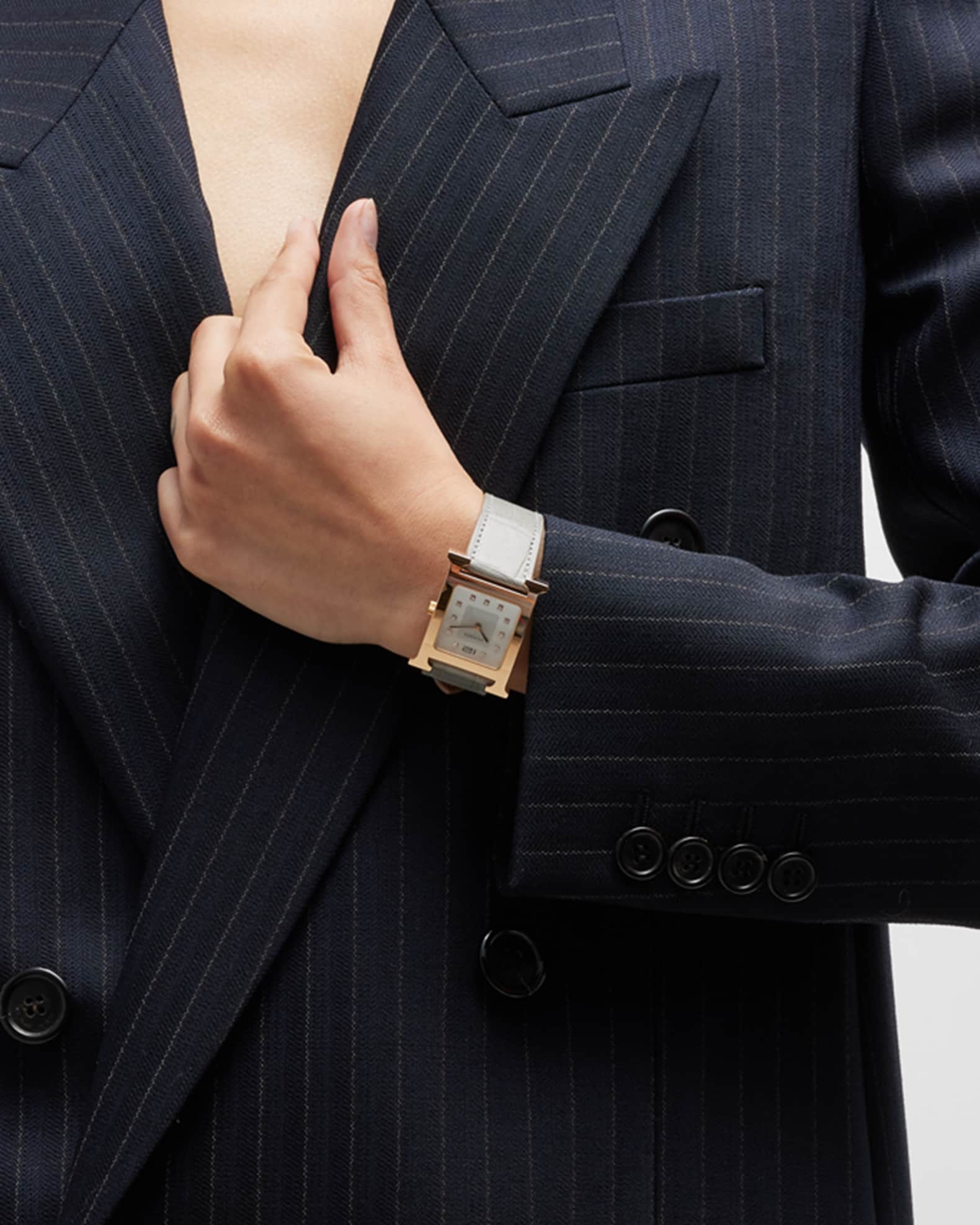 Hermes Heure H Watch, Medium Model, 30 mm | Neiman Marcus