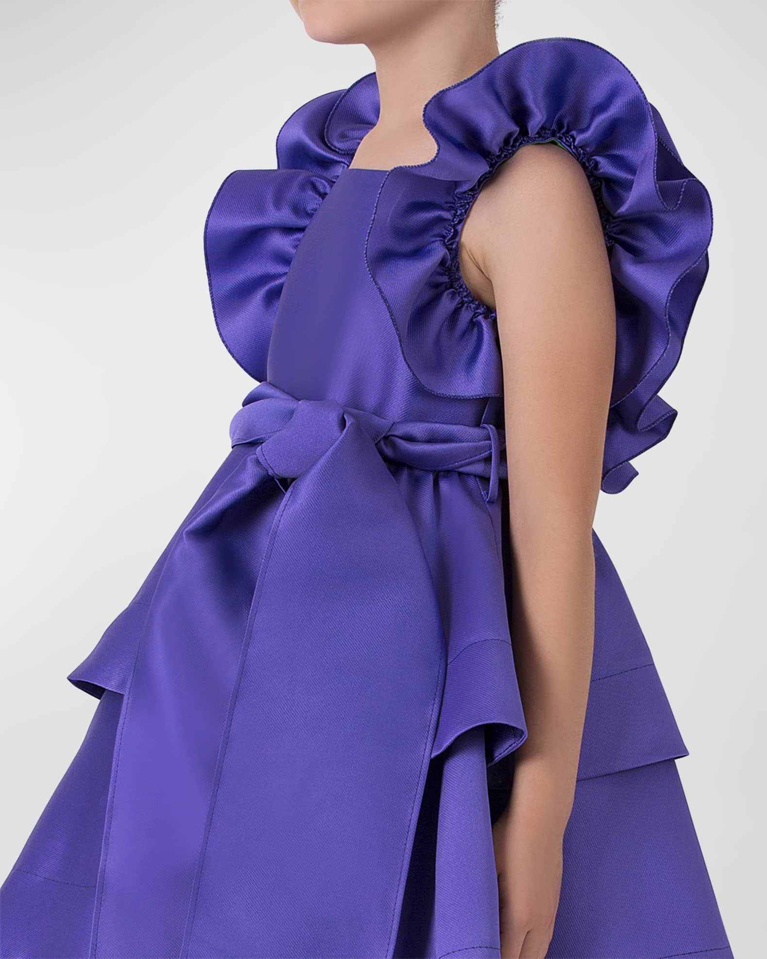 Mama Luma Girl's Enchanted Ruffles Dress, Size 3T-10 | Neiman Marcus