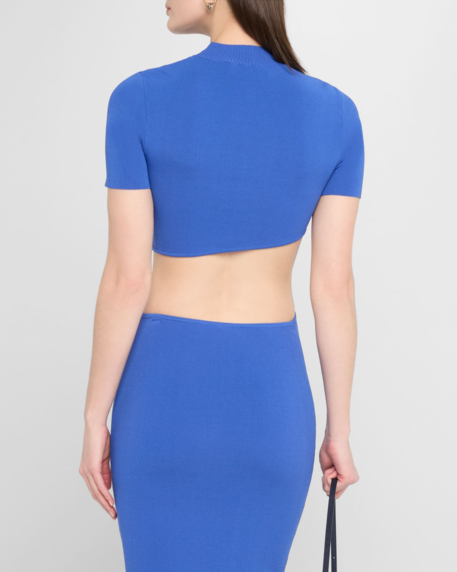 Christopher Esber Maparadita Ripple-Hem Crop Top | Neiman Marcus