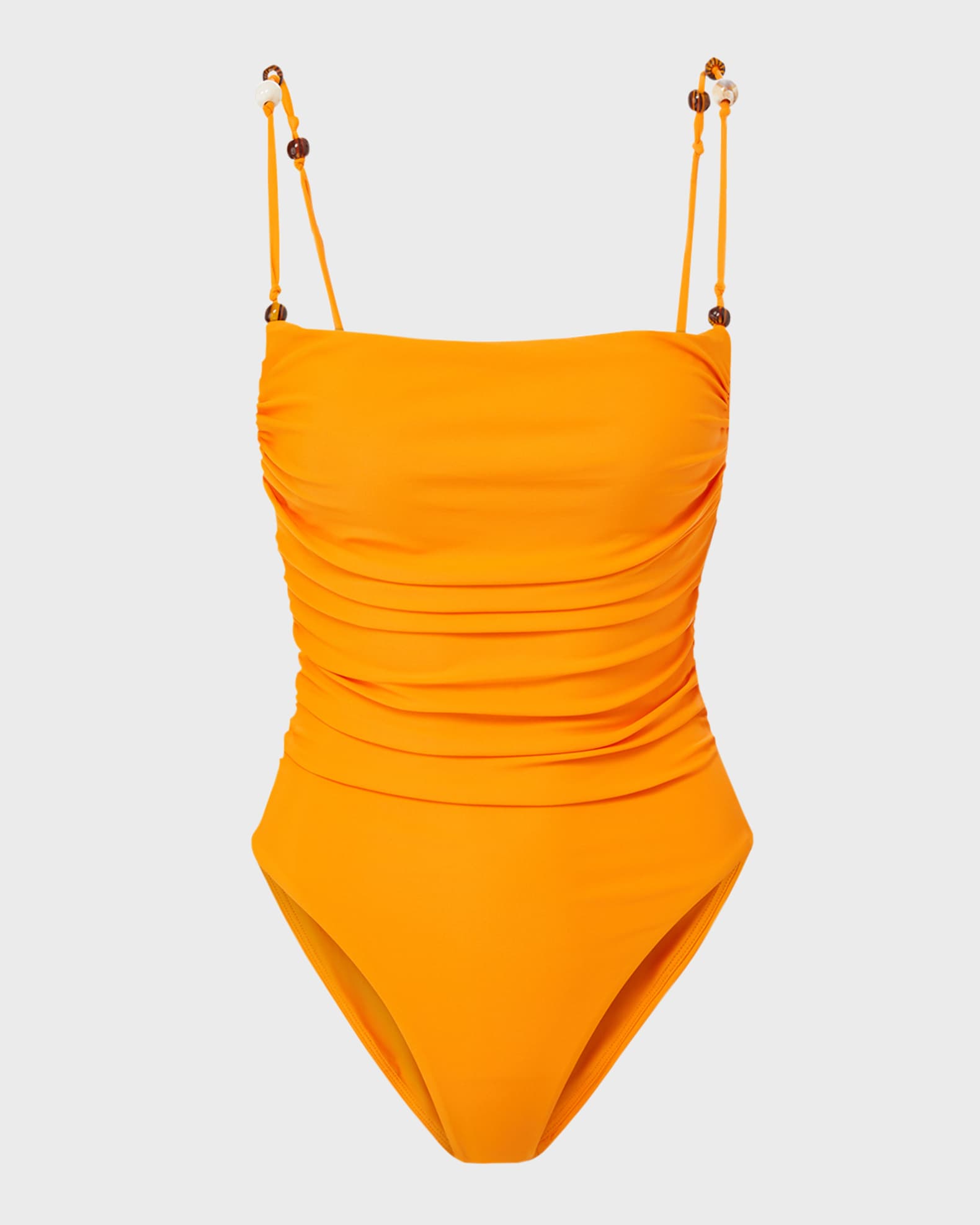 Veronica Beard Cynzia Ruched One-Piece Swimsuit | Neiman Marcus