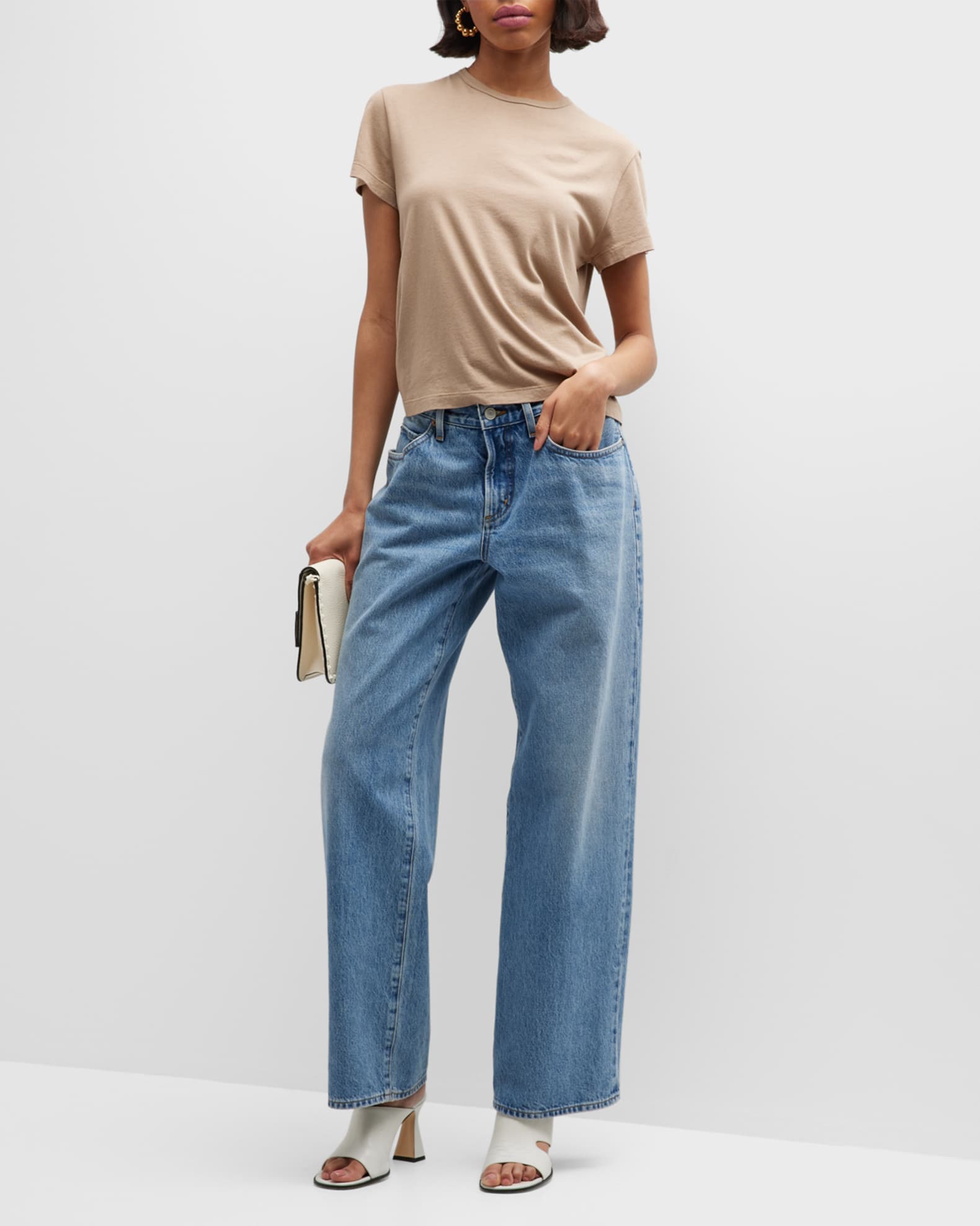 AGOLDE Fusion Low-Rise Loose Straight Jeans | Neiman Marcus