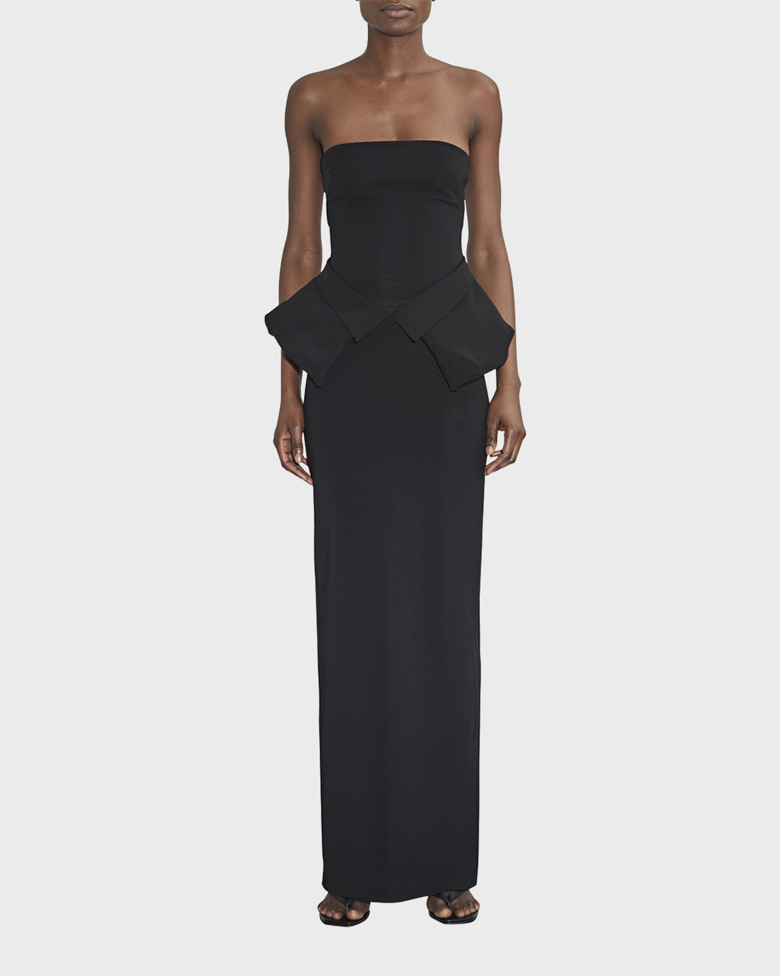 Et Ochs Ada Utility Pocket Peplum Gown Neiman Marcus