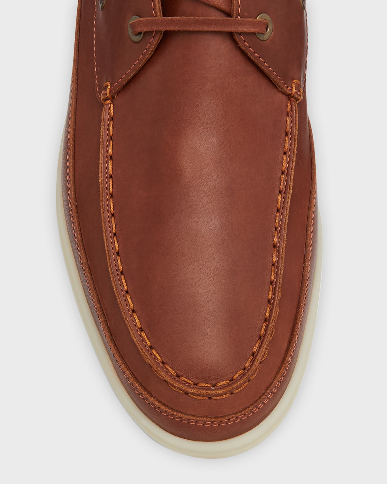Loro Piana Men's Sea-Sail Walk Leather Boat Shoes | Neiman Marcus