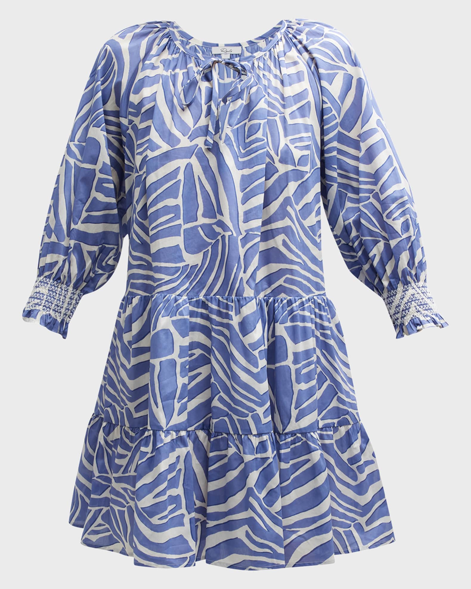 Rails Island Waves Sia Babydoll Mini Dress | Neiman Marcus