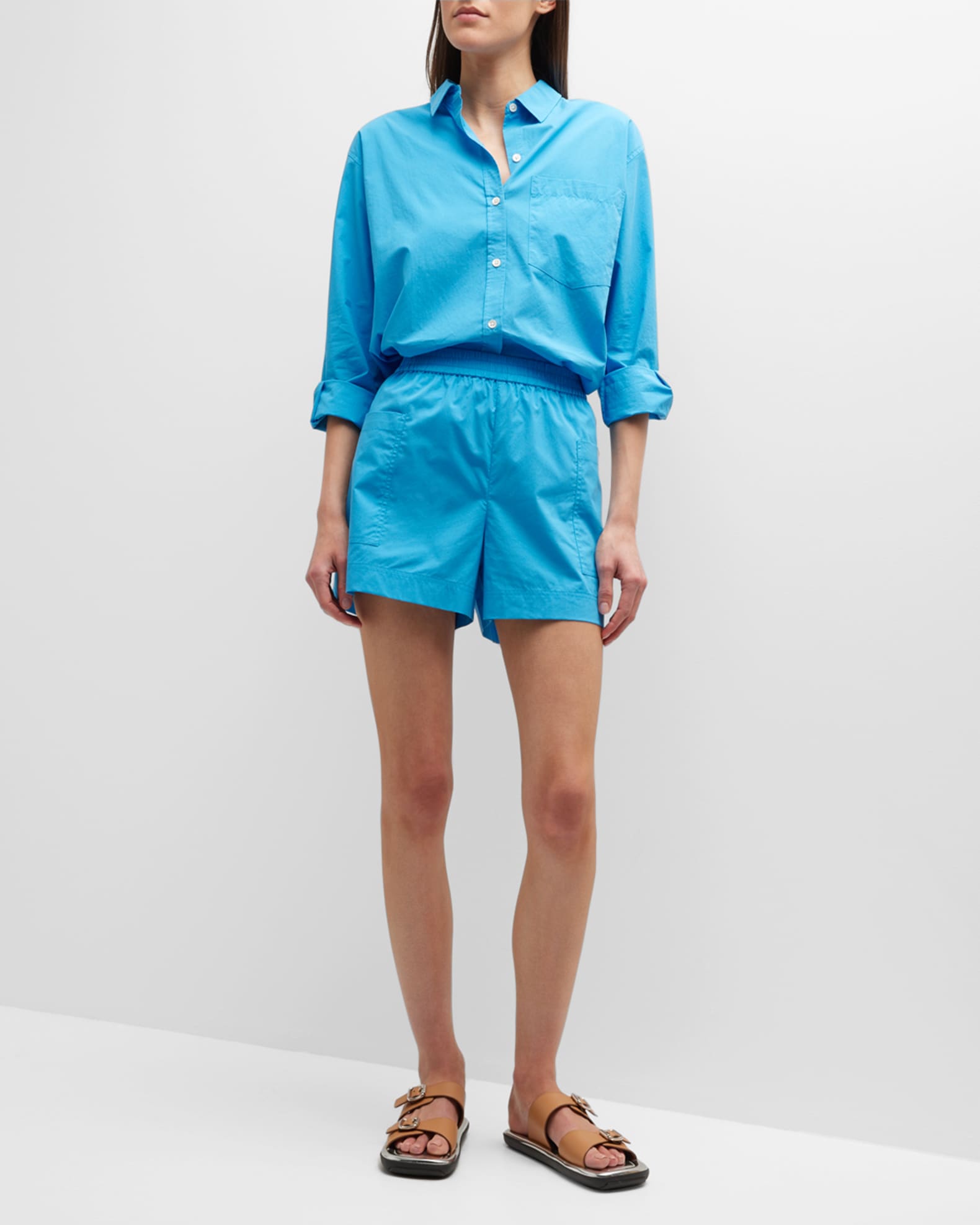 Rails High-Waisted Boxer Shorts | Neiman Marcus